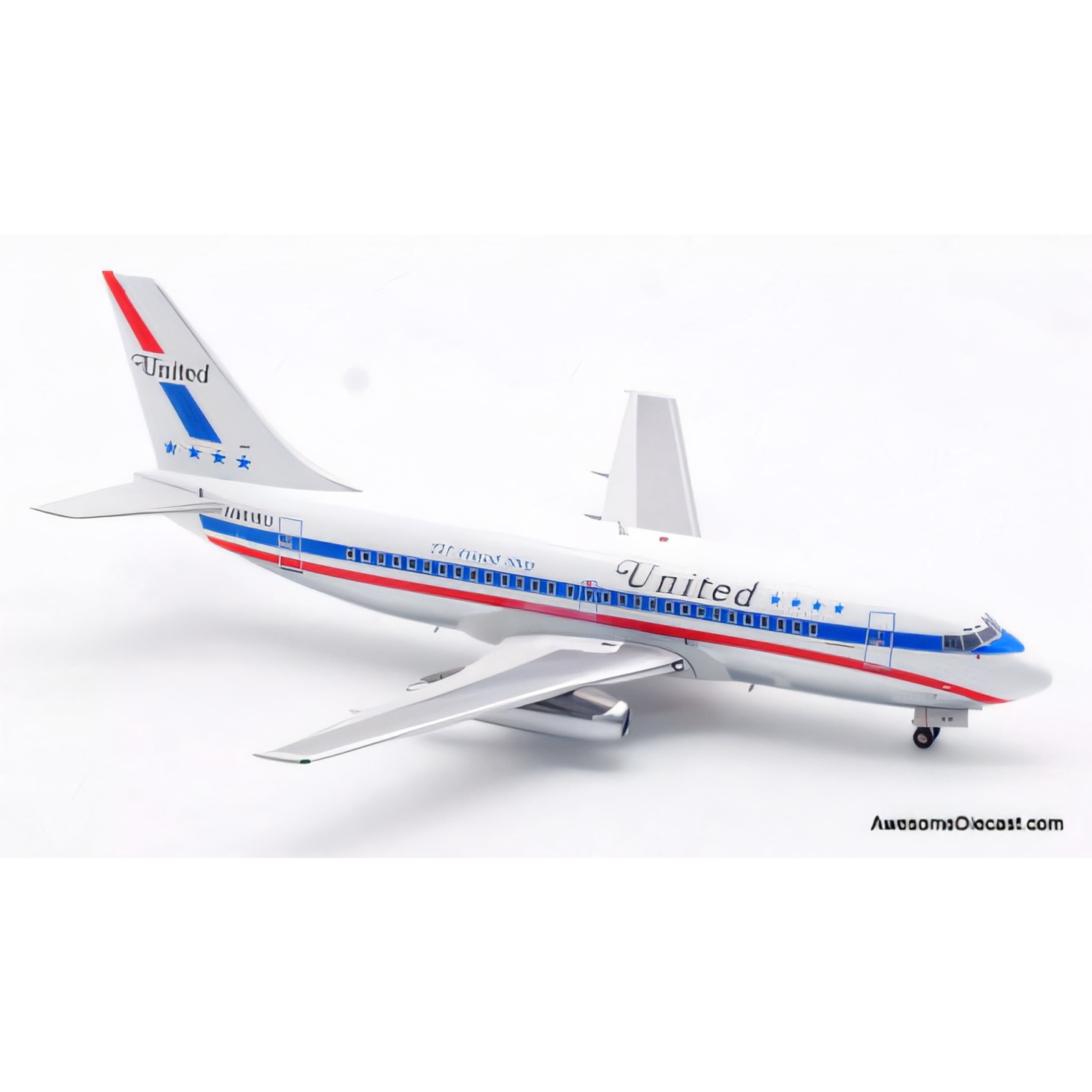 Boeing 737-200 United Airlines (Reg #N9016u) 1:200 Diecast Model Plane ...