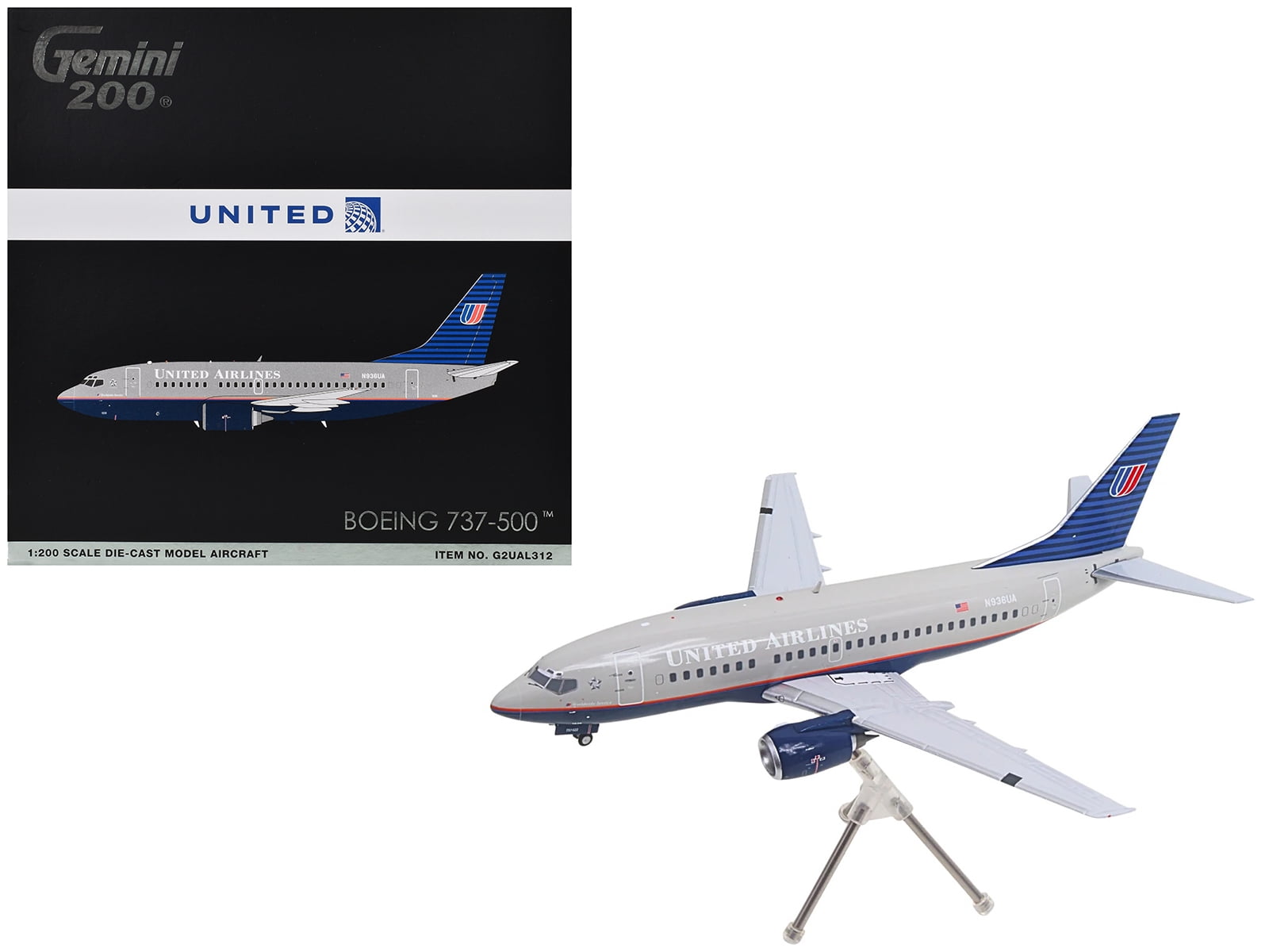Boeing 737-500 Commercial Aircraft "United Airlines - Classic 737 ...