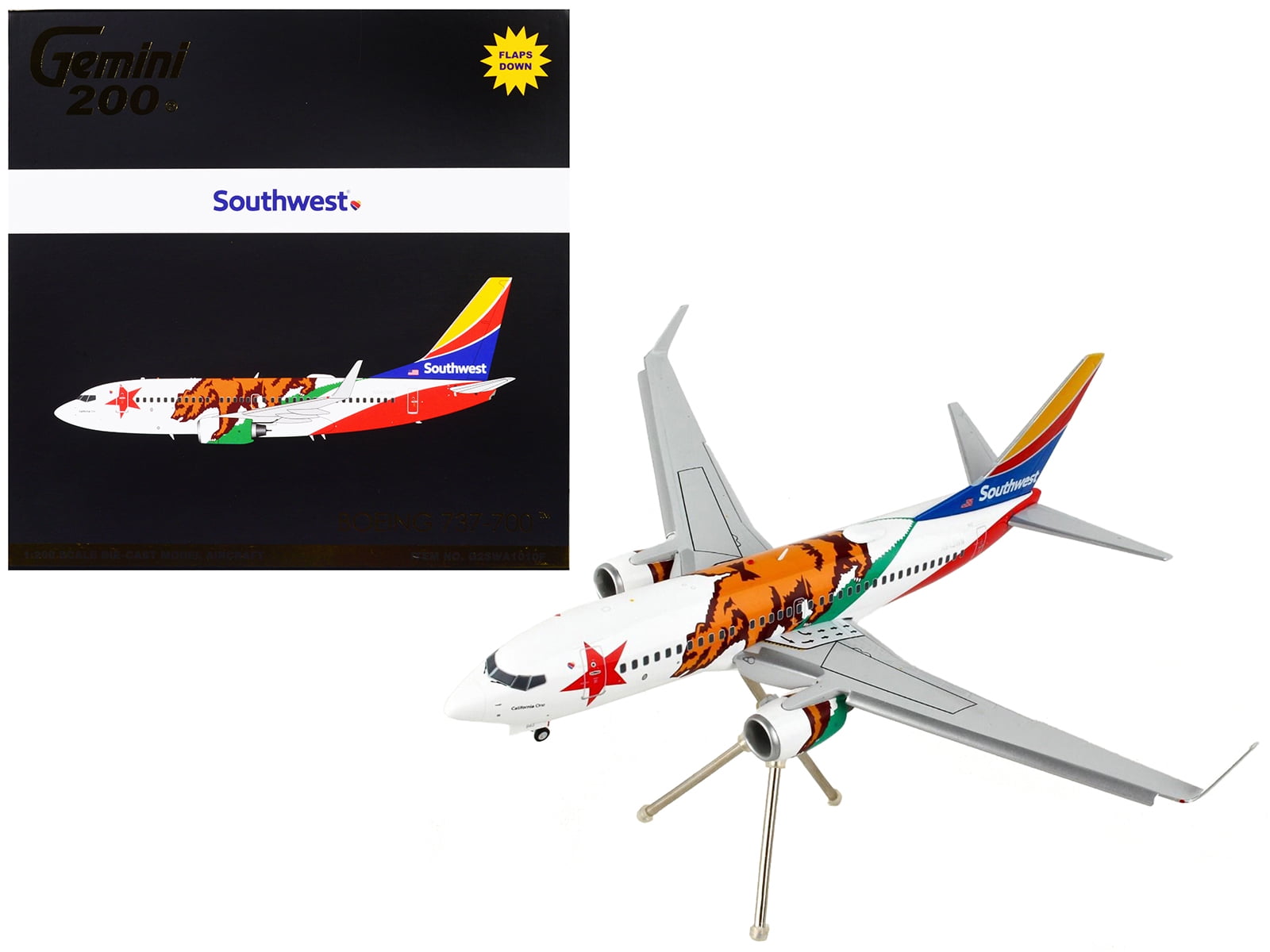 Boeing 737-700 Commercial Aircraft with Flaps Down "Southwest Airlines ...