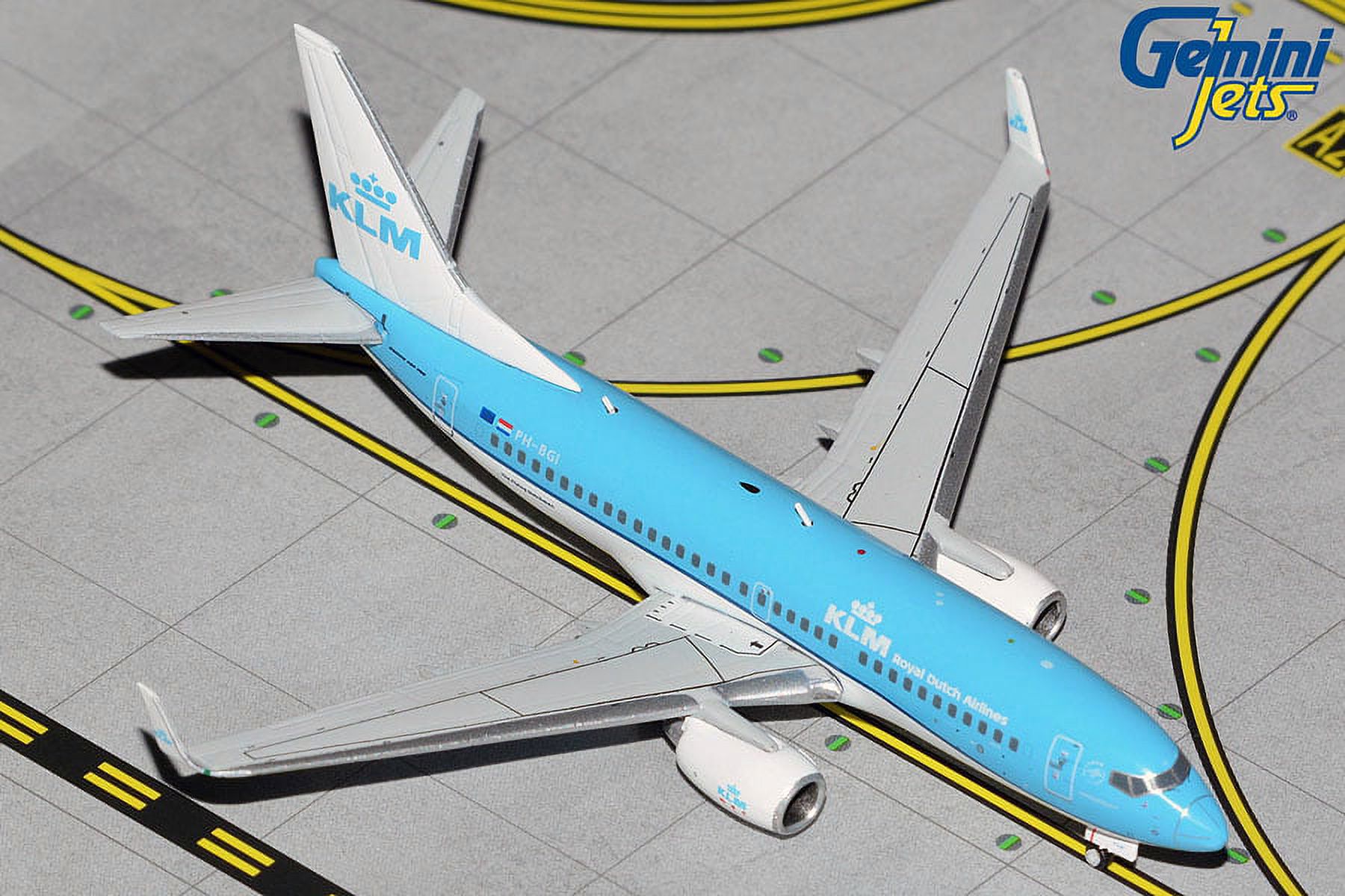 Boeing 737-700 Commercial Aircraft "KLM Royal Dutch Airlines" Blue and ...