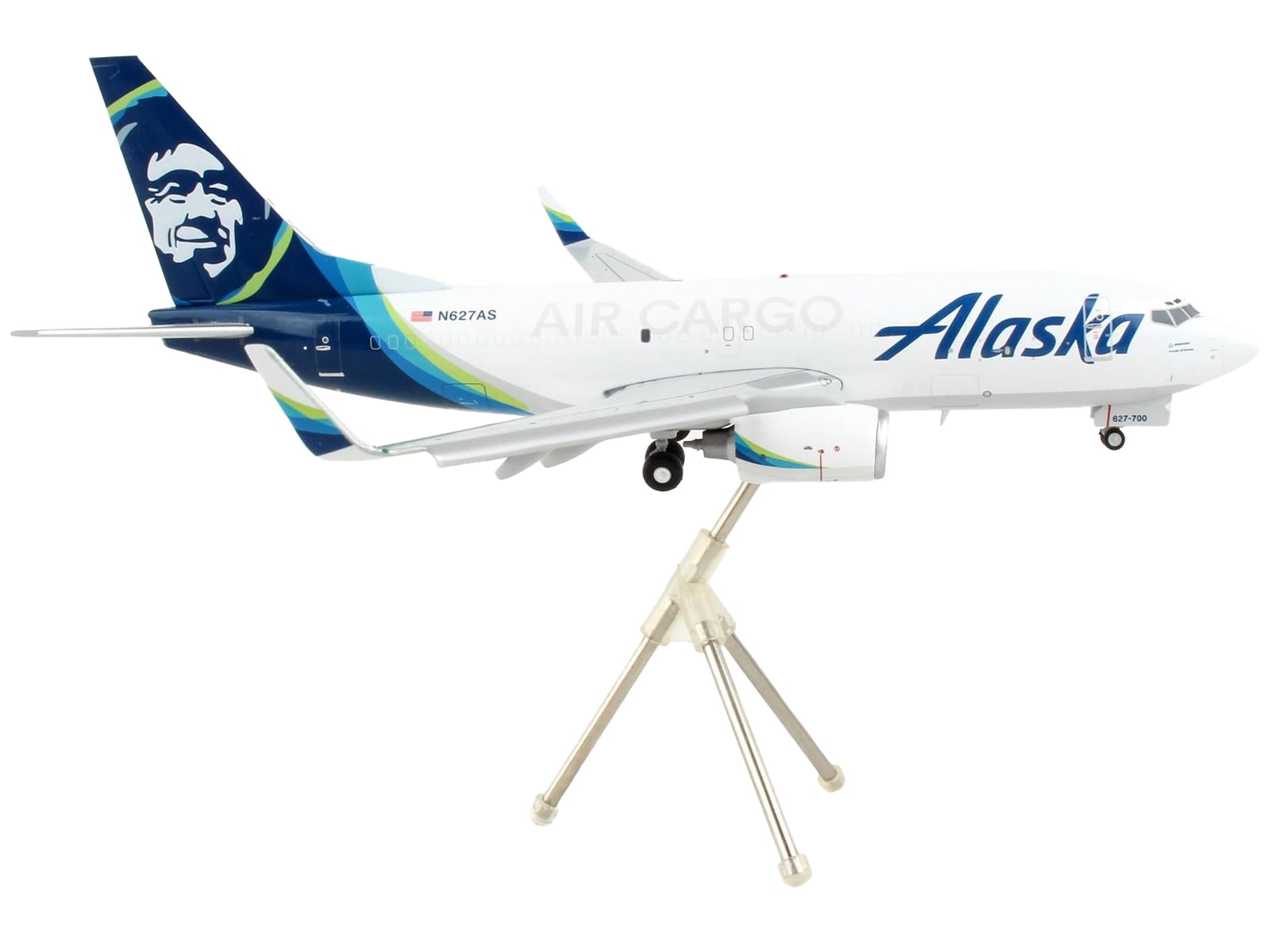 Boeing 737-700BDSF Commercial Aircraft with Flaps Down "Alaska Air ...