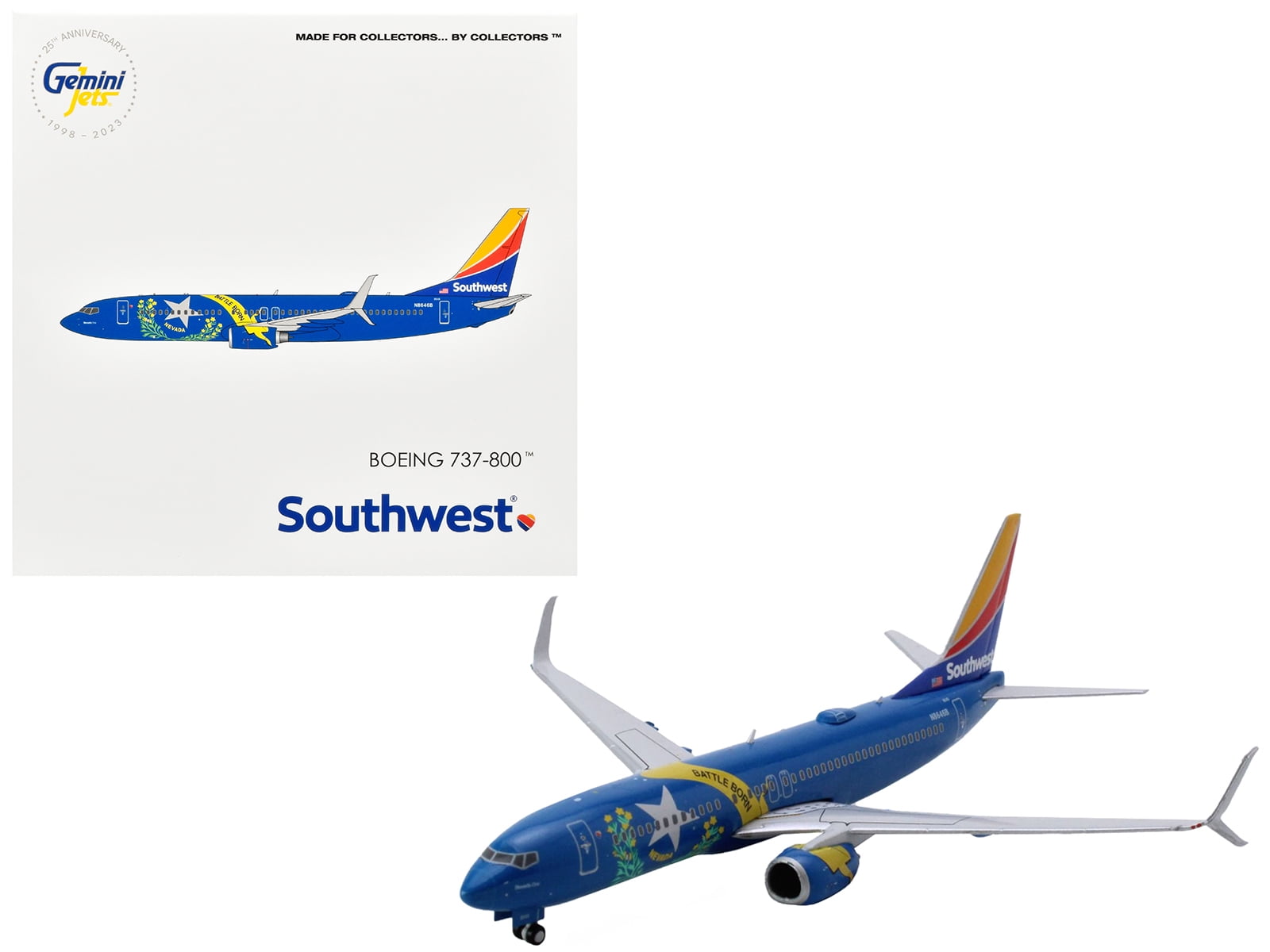 Boeing 737-800 Commercial Aircraft "Southwest Airlines" Blue with ...