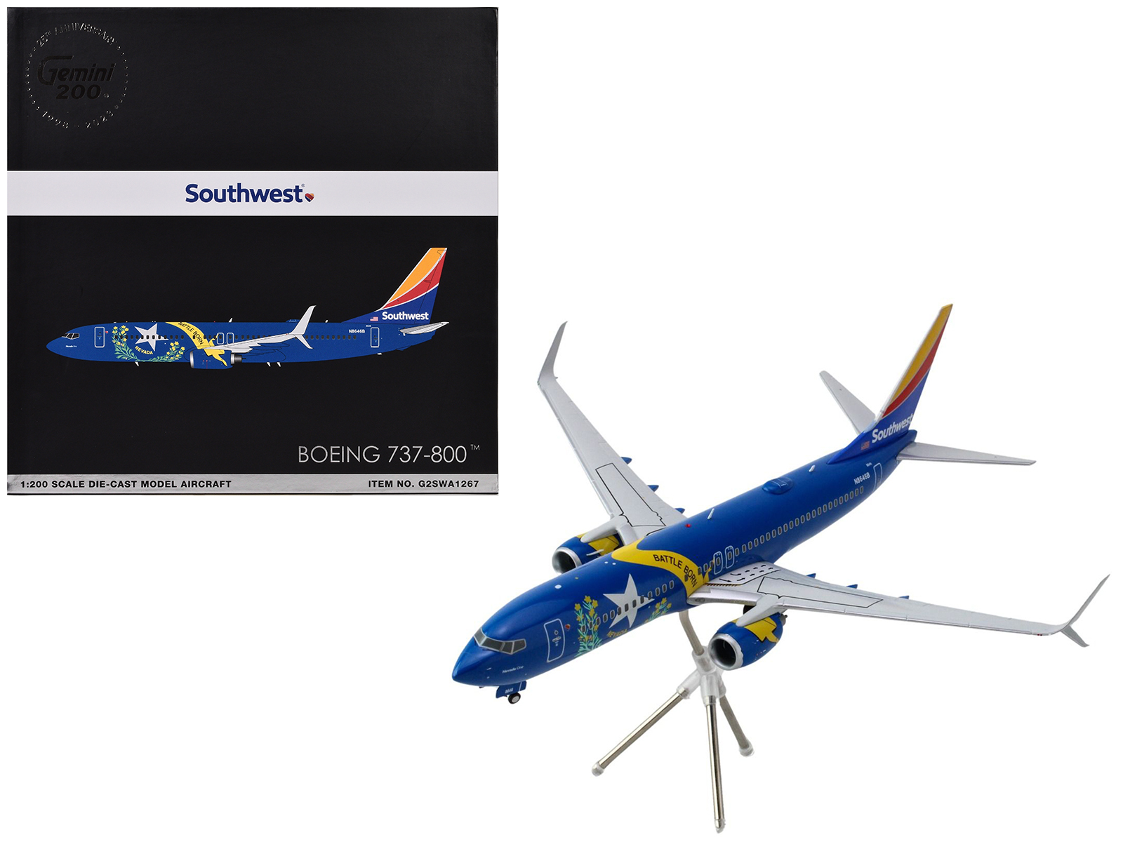 Boeing 737-800 Commercial Aircraft "Southwest Airlines - Nevada One ...