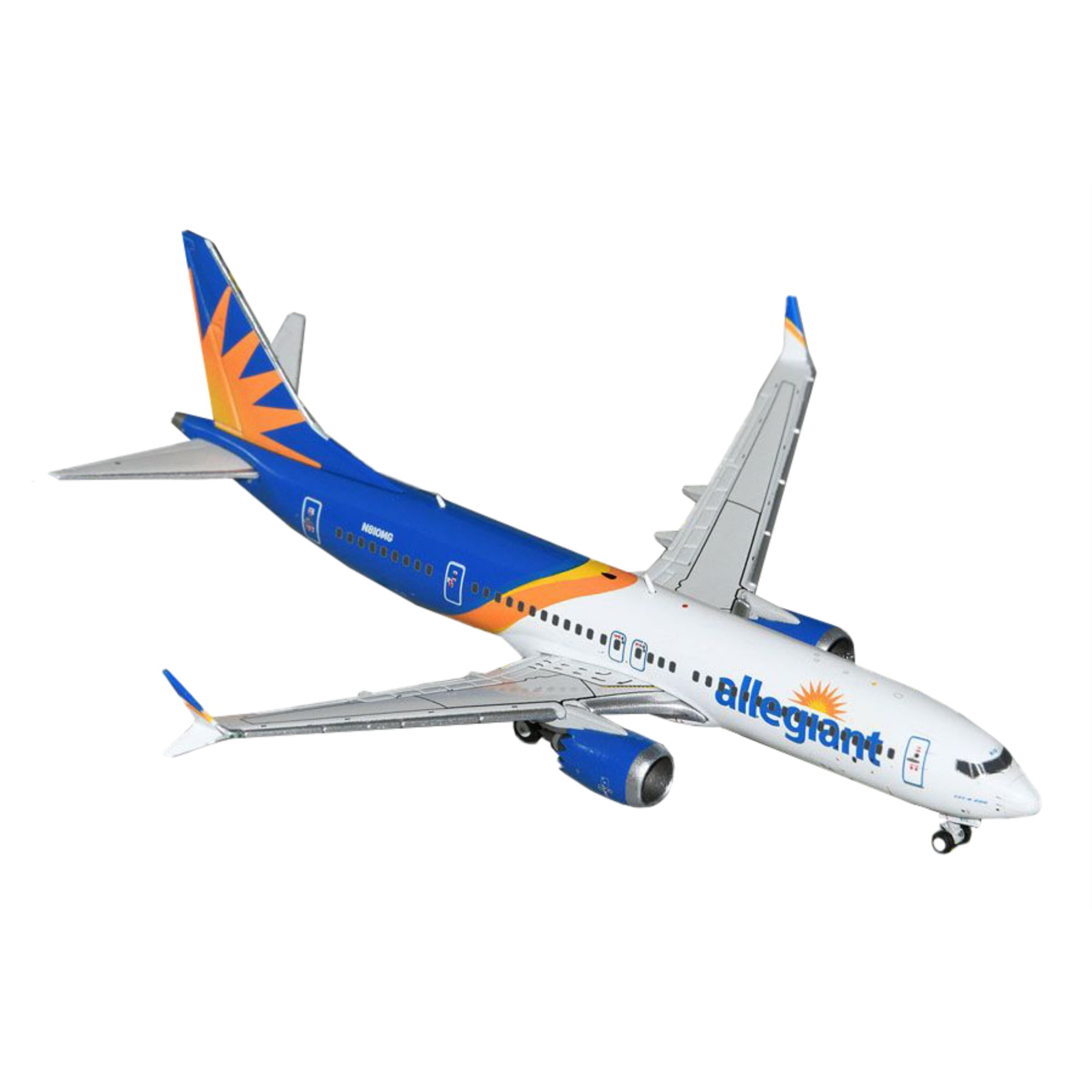 Boeing 737 MAX 200 Commercial Aircraft "Allegiant Air" (N810MG) White ...