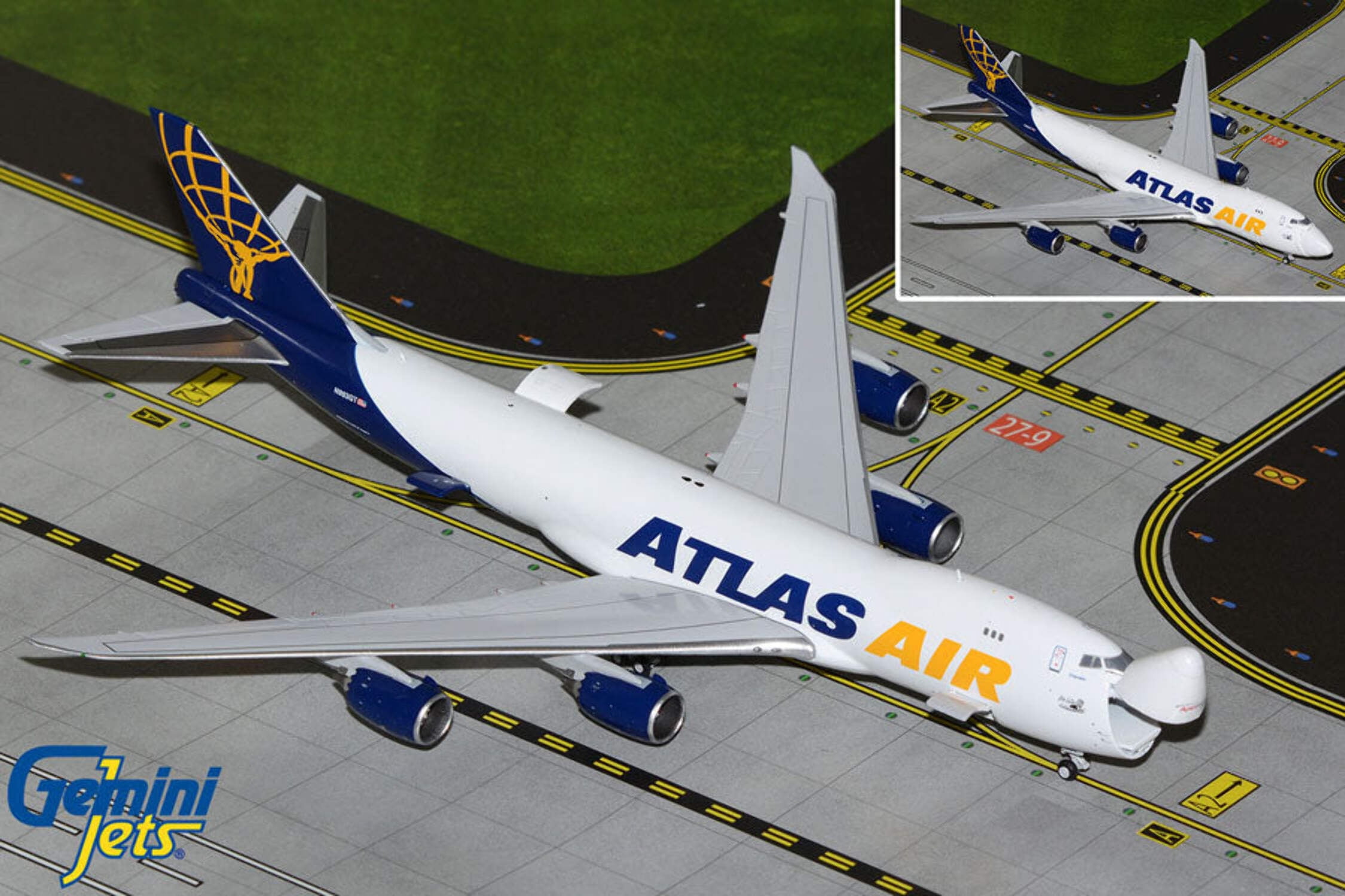 Boeing 747-8F Commercial Aircraft "Atlas Air" White with Blue ...