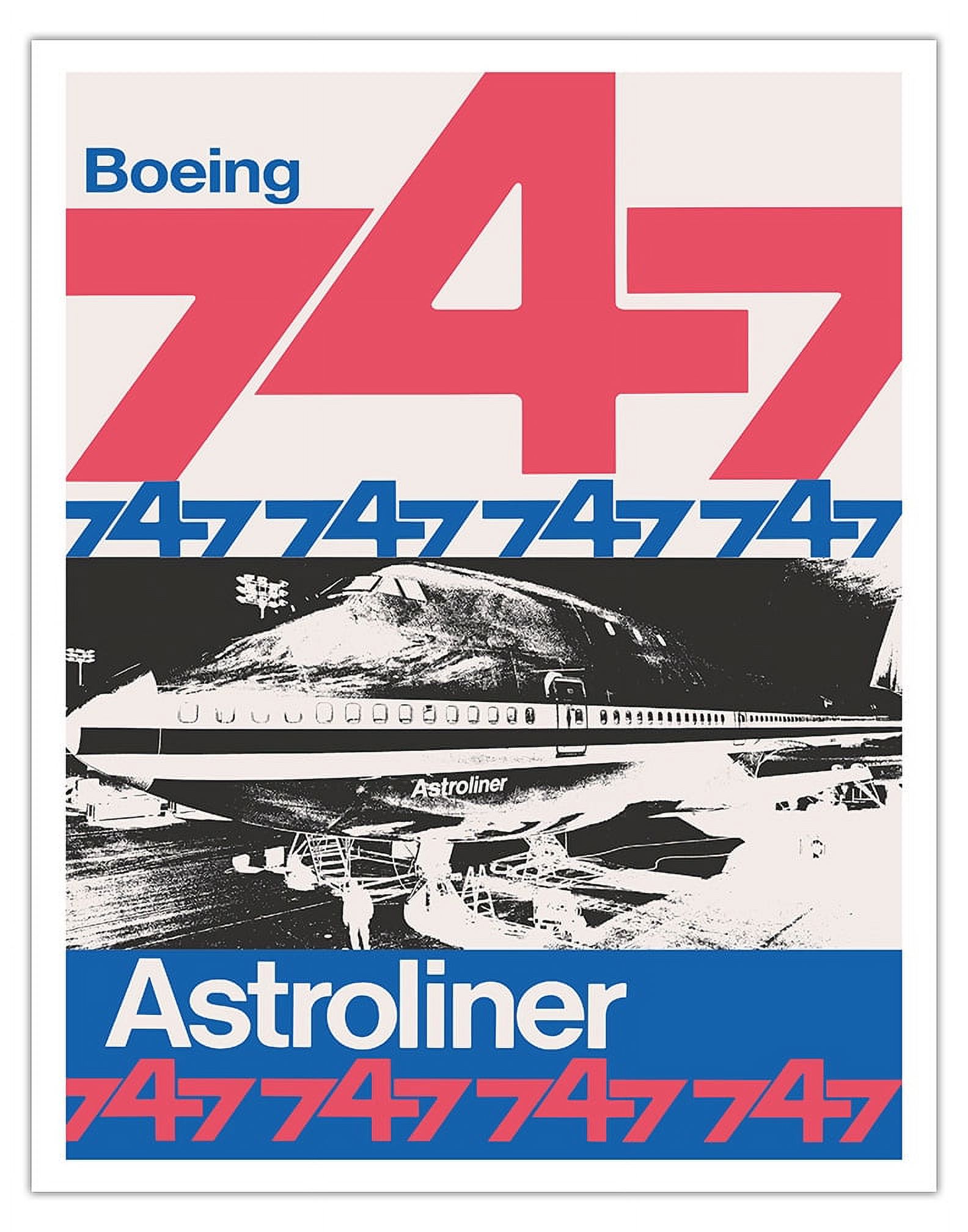 Boeing 747 Jet - Astroliner - Vintage Airline Travel Poster by Peter ...