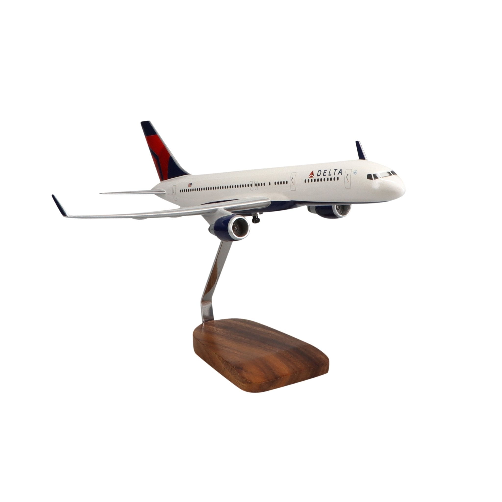 Boeing 757-200 Delta Air Lines Large Mahogany Model - Walmart.com