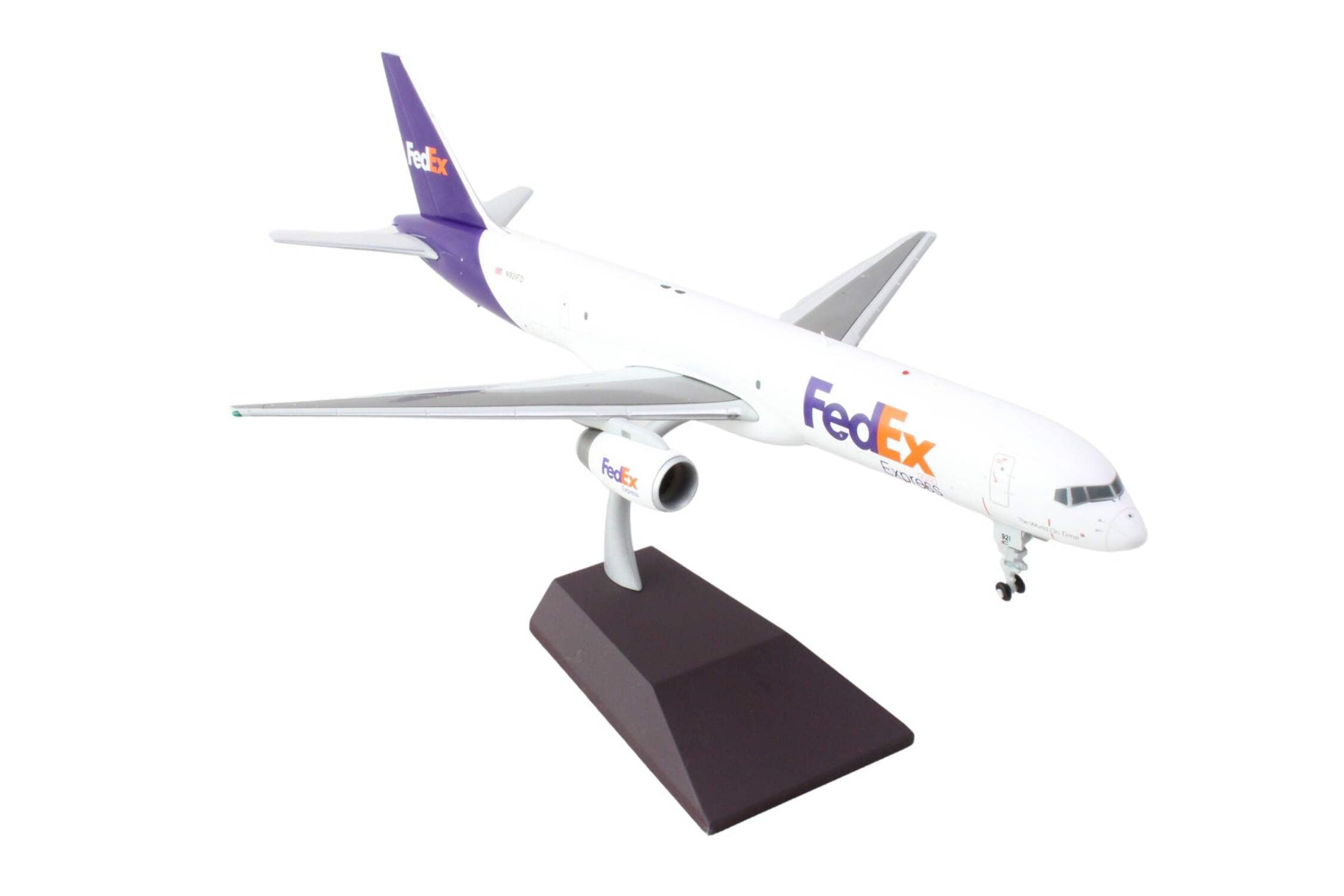 Boeing 757-200F Commercial Aircraft "FedEx" White with Purple "Gemini ...