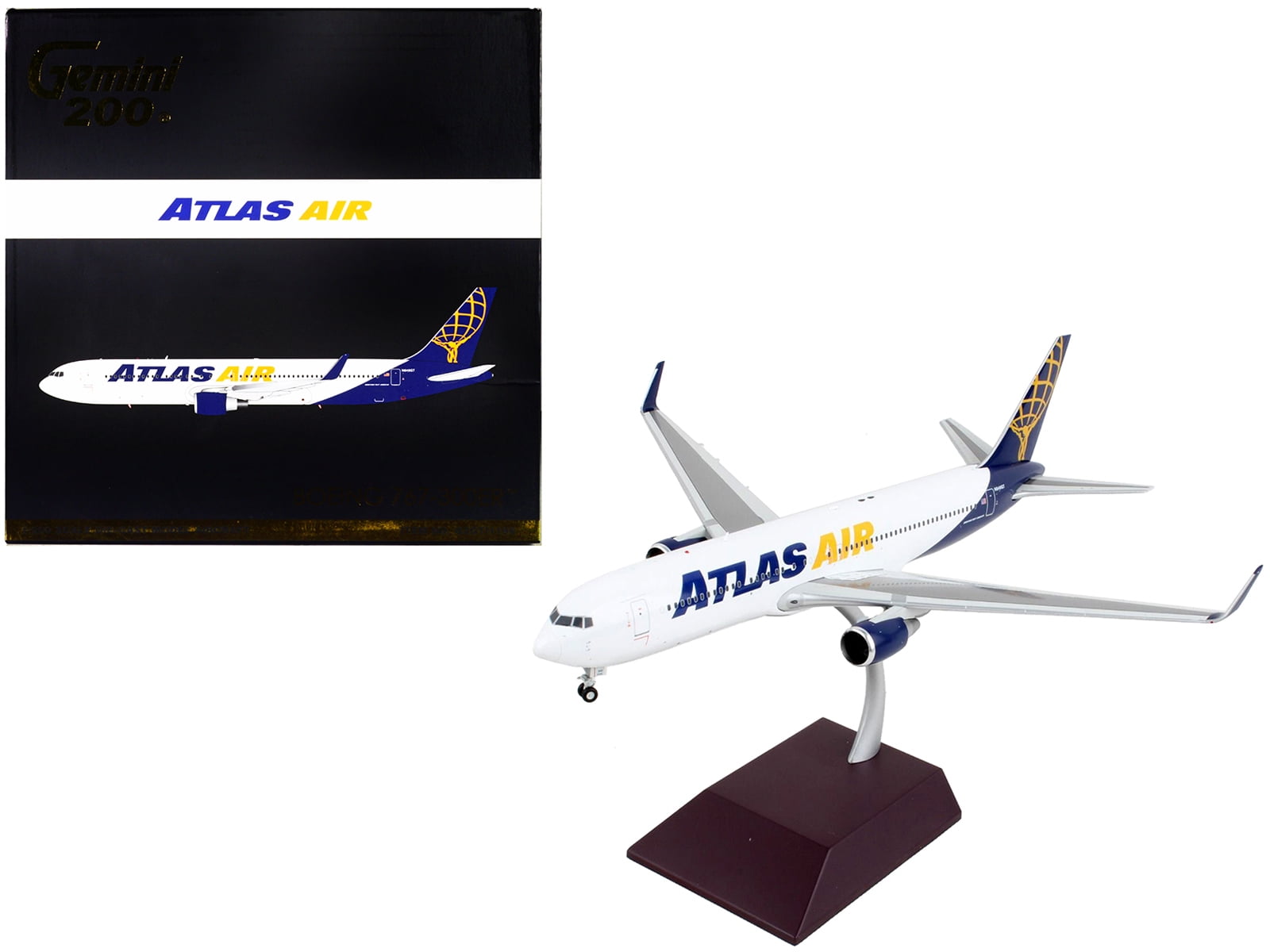 Boeing 767-300ER Commercial Aircraft "Atlas Air" White with Blue Tail ...