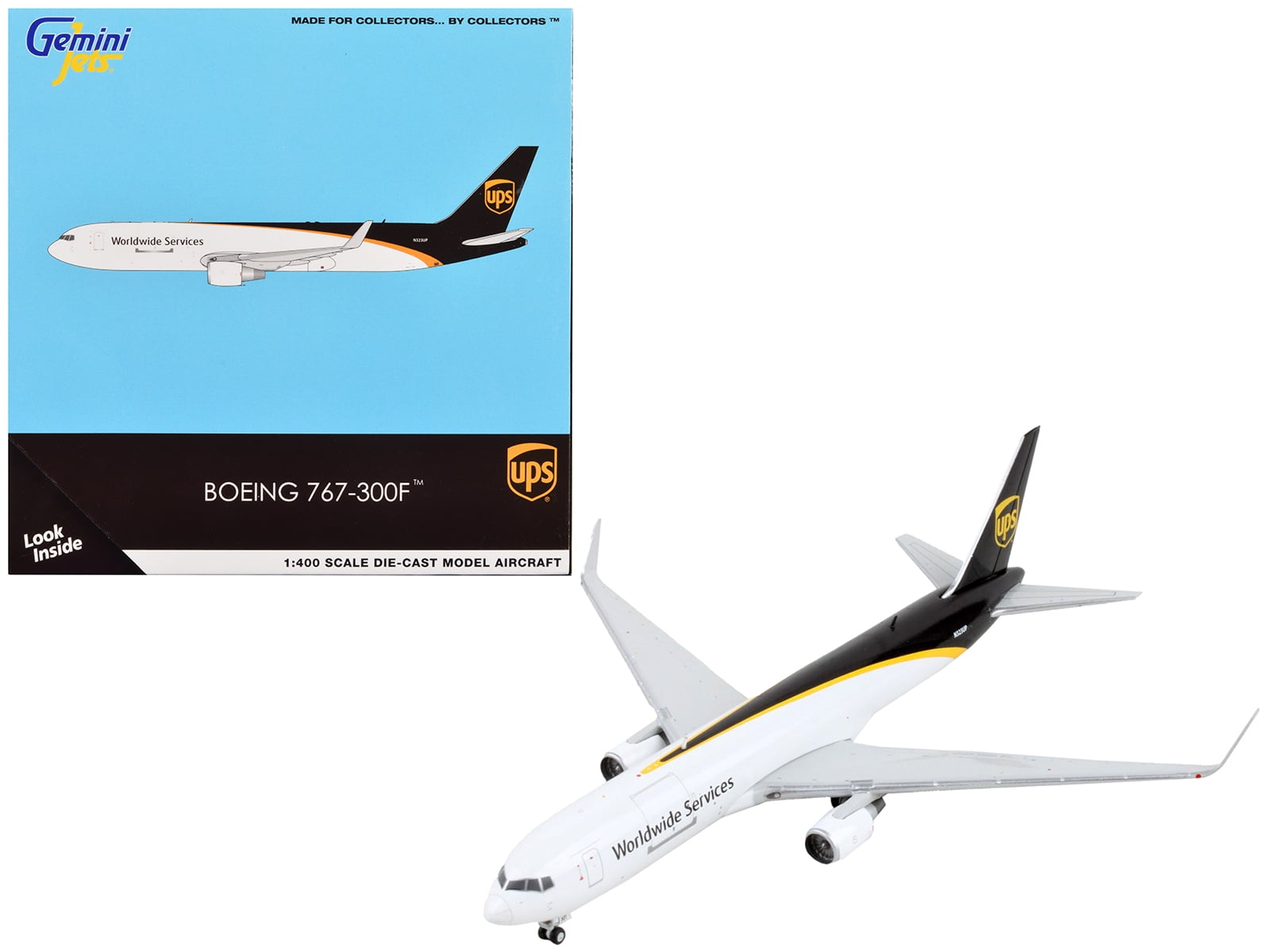 Boeing 767-300F Commercial Aircraft "UPS Worldwide Services" White with ...