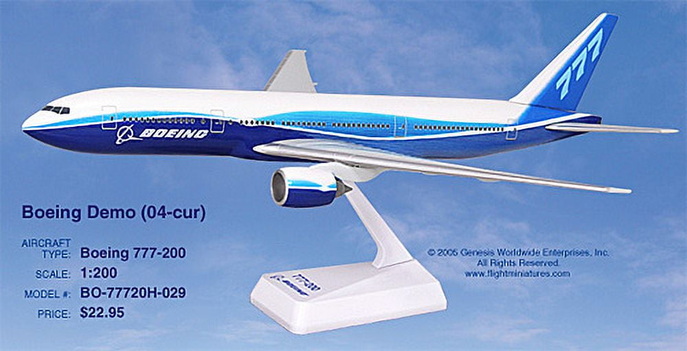 Boeing 777-200 "Dreamliner" (1:200) - Walmart.com