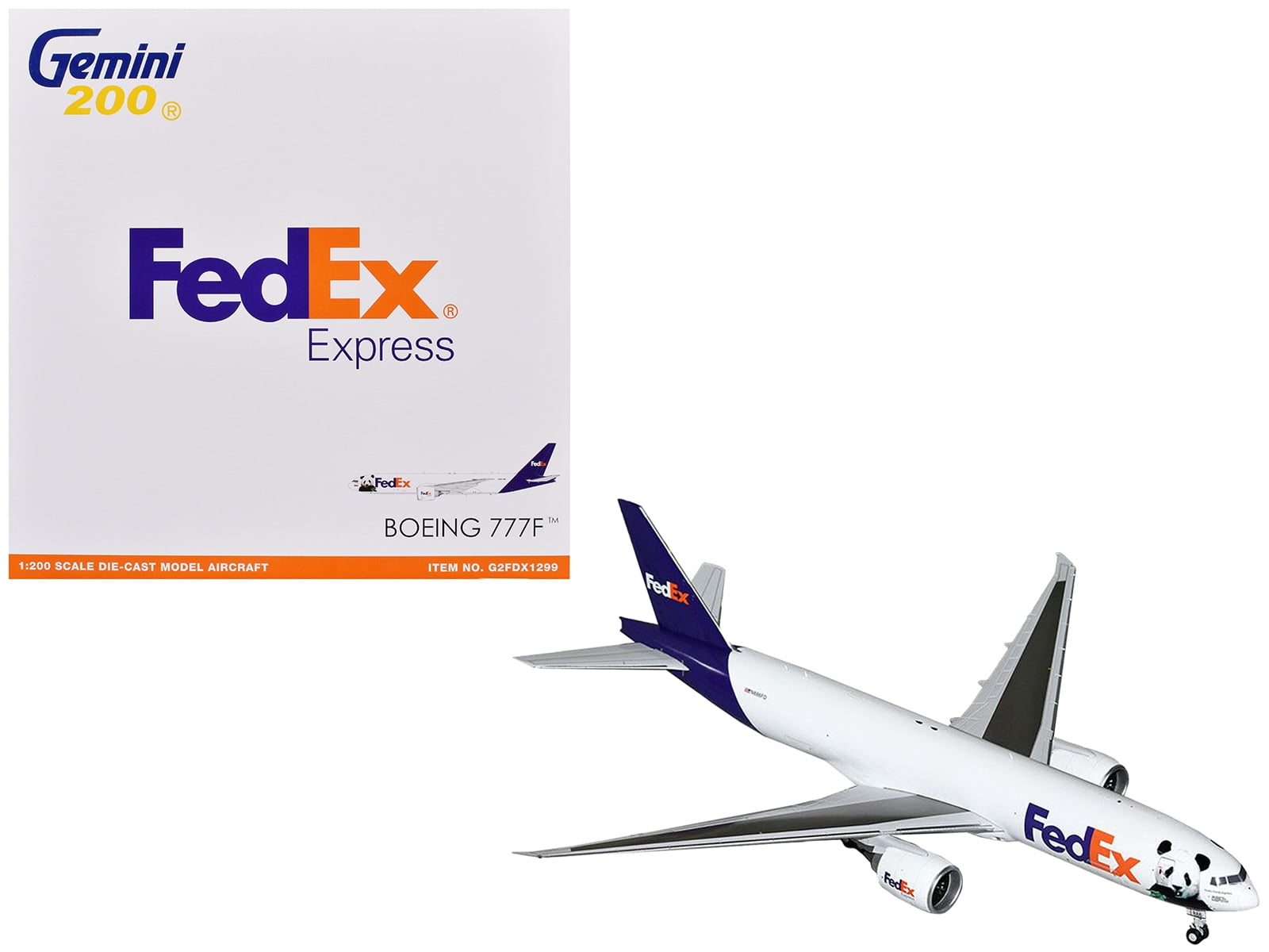 Boeing 777-200LR Commercial Aircraft "FedEx - Panda Livery" (N886FD ...