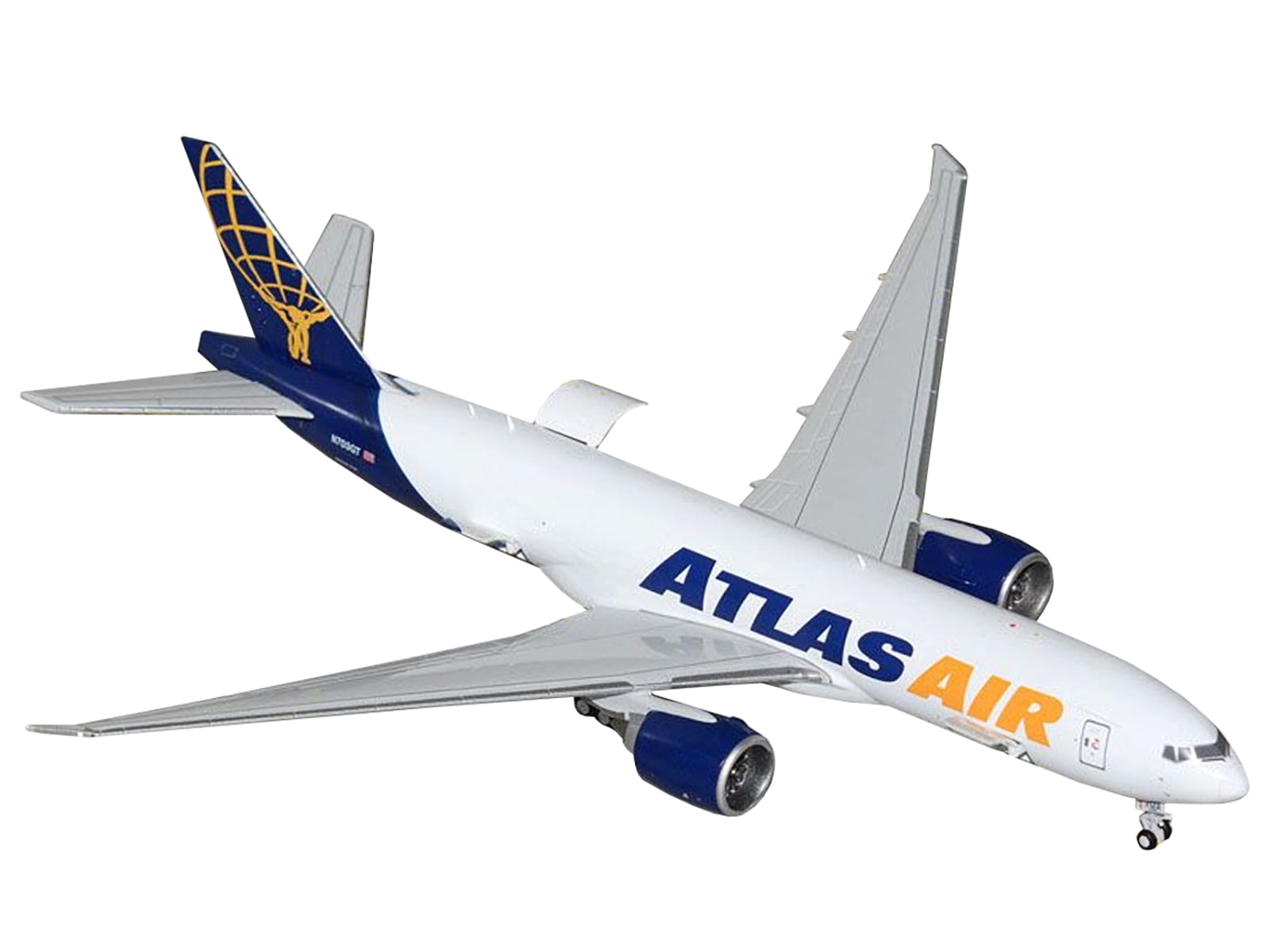 Boeing 777-200LRF Commercial Aircraft "Atlas Air" (N703GT) White with ...