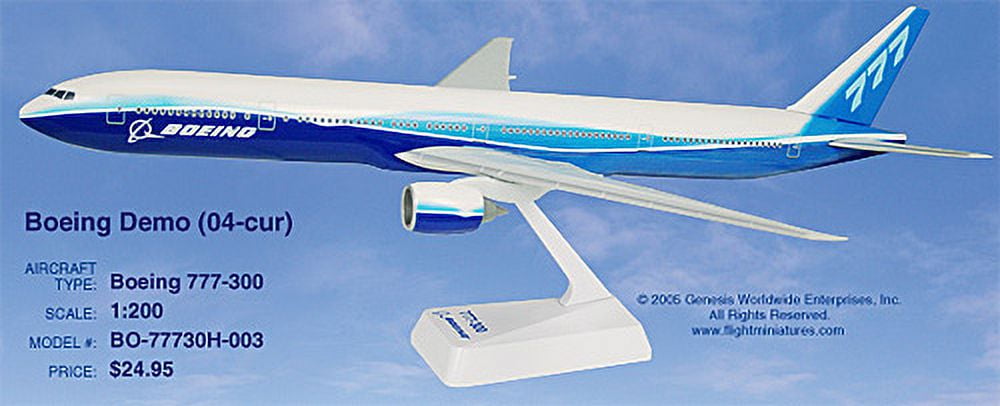 Boeing 777-300 "Dreamliner" (1:200) - Walmart.com