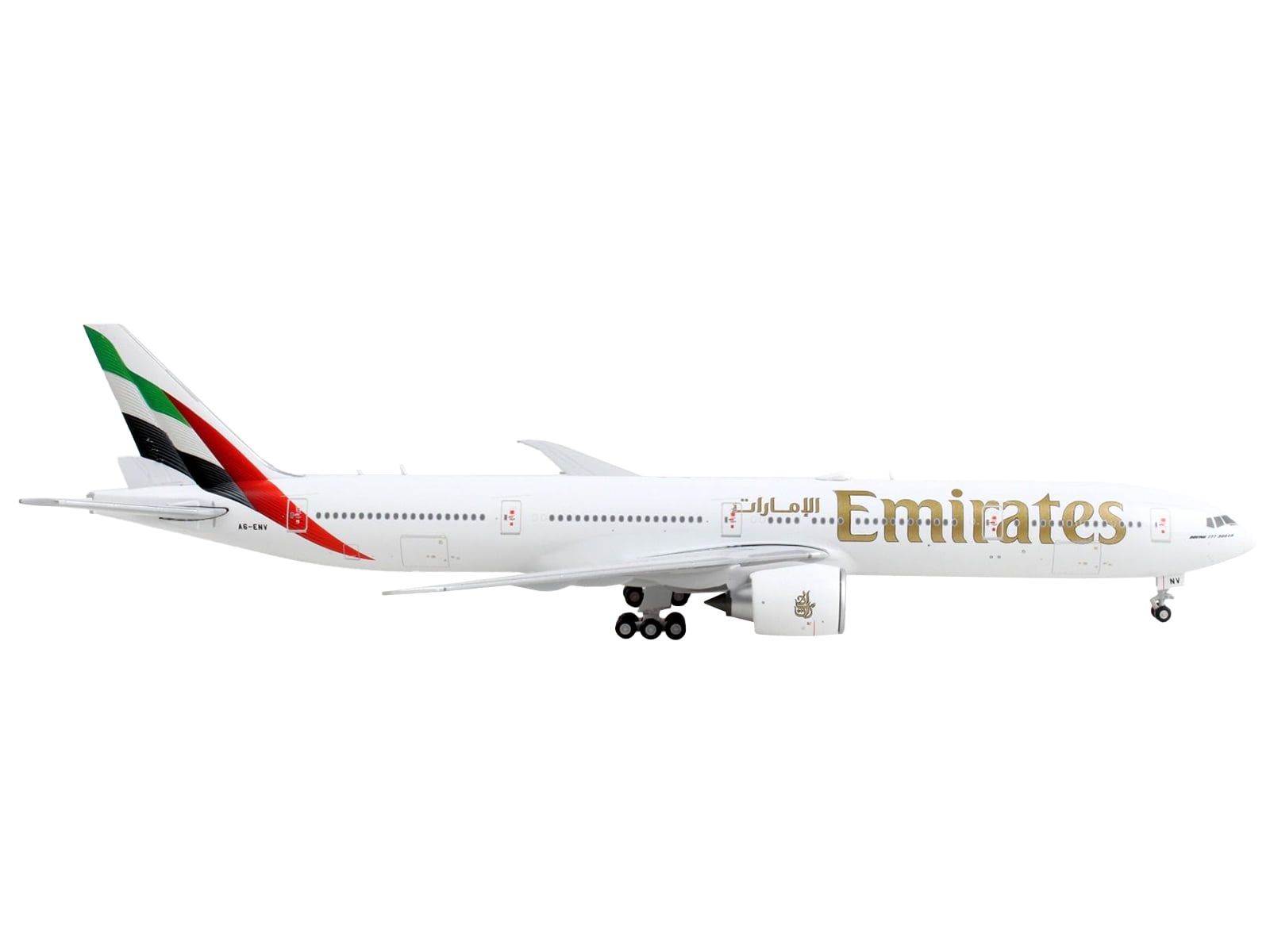 Boeing 777-300ER Commercial Aircraft "Emirates Airlines" White with ...