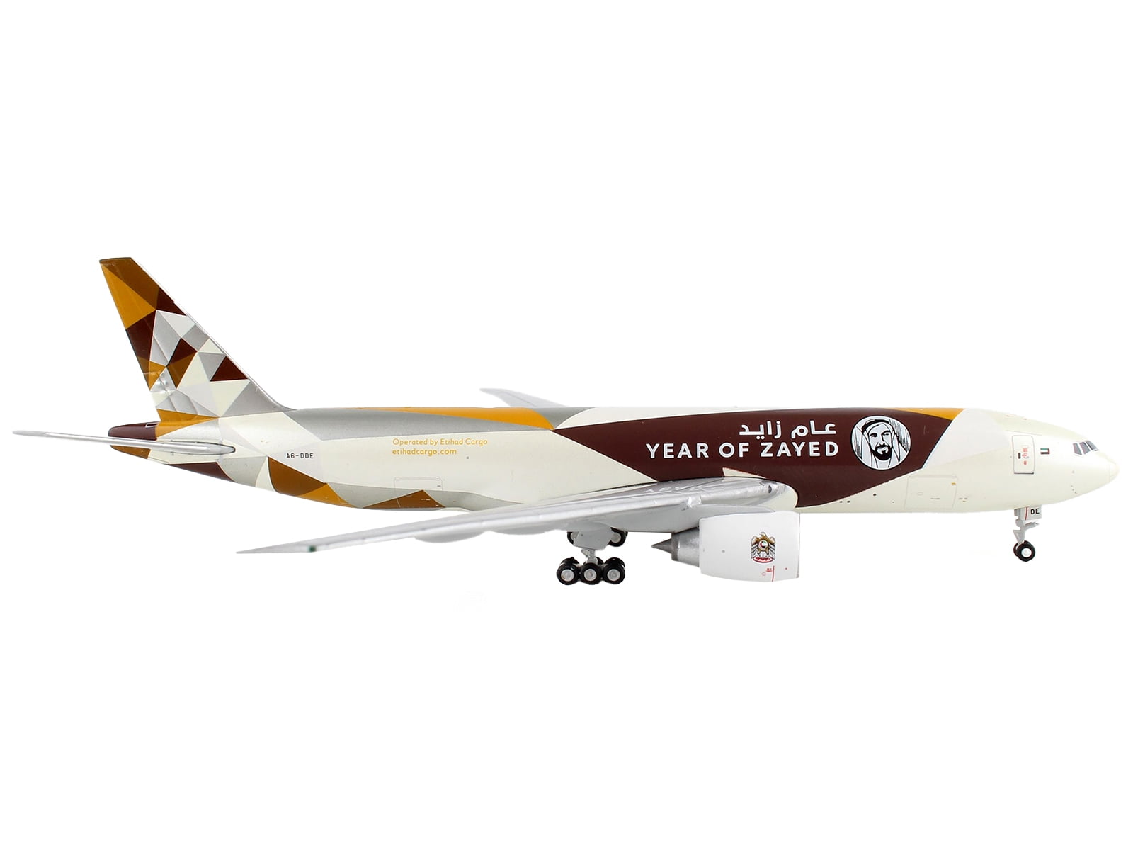Boeing 777F Commercial Aircraft "Etihad Cargo - Year of Zayed" White ...