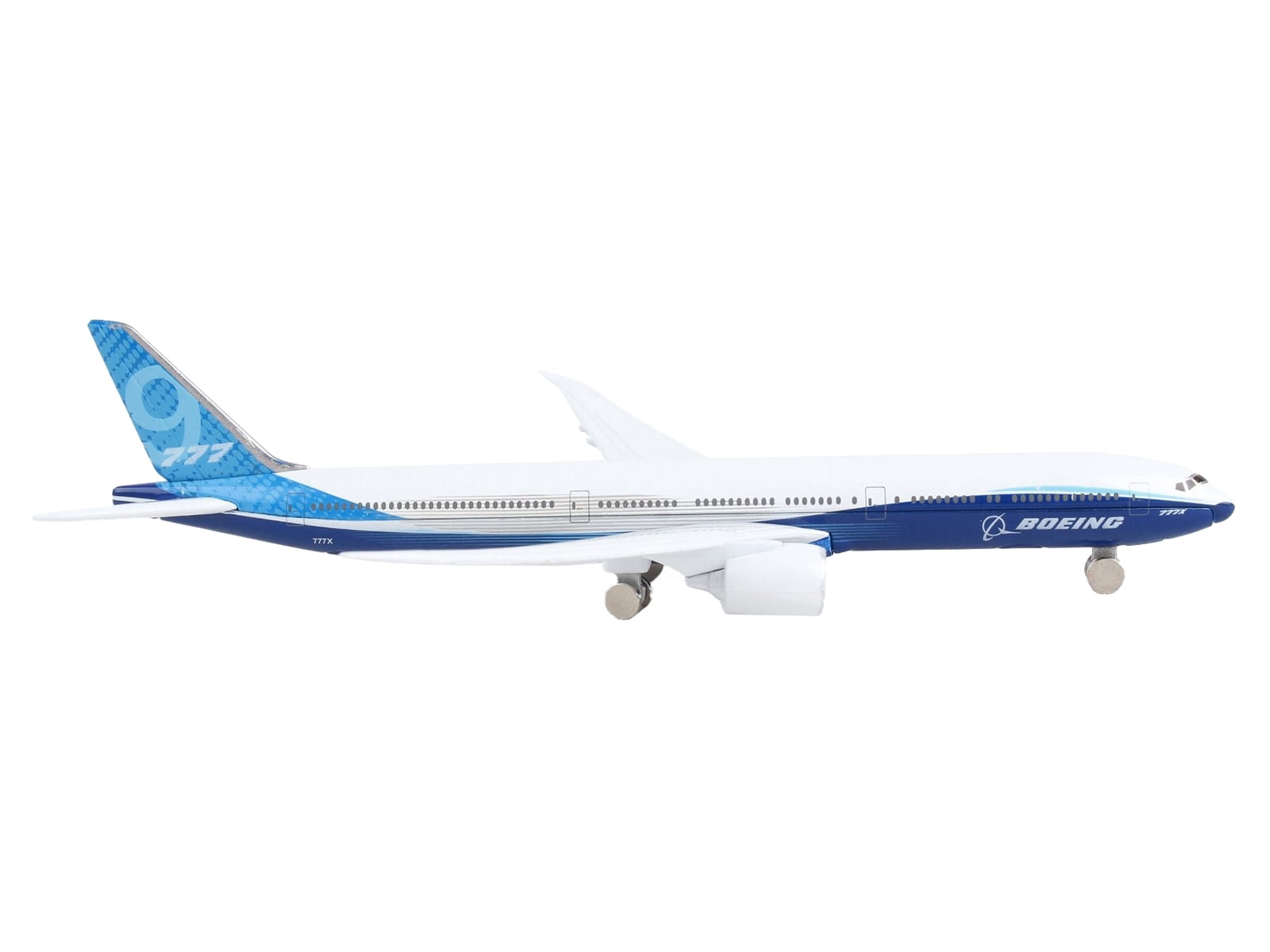 Boeing 777X Corporate Livery Diecast Model – Stunning White and Blue ...
