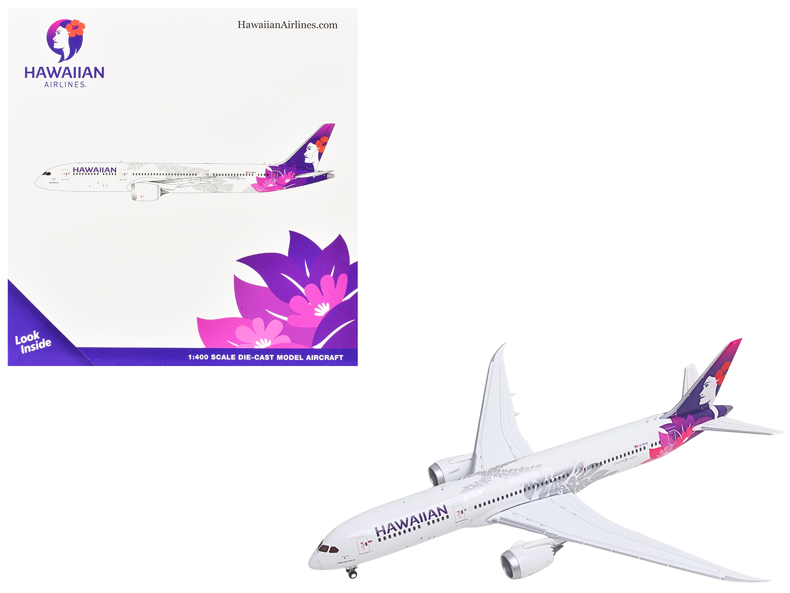 Boeing 787-9 Commercial Aircraft "Hawaiian Airlines" (N781HA) White ...