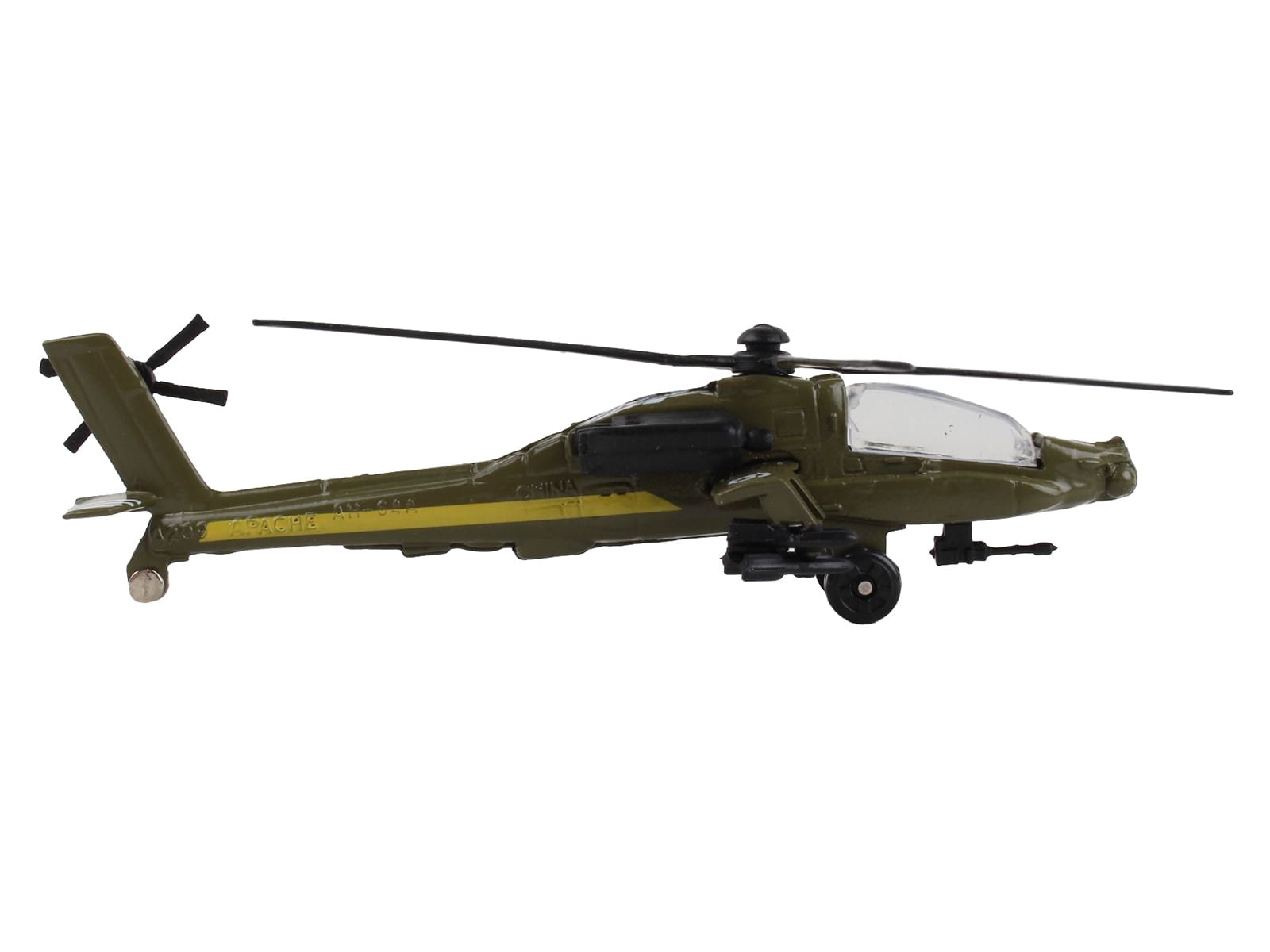 Boeing AH-64 Apache Helicopter Olive Drab "United States Army" with ...