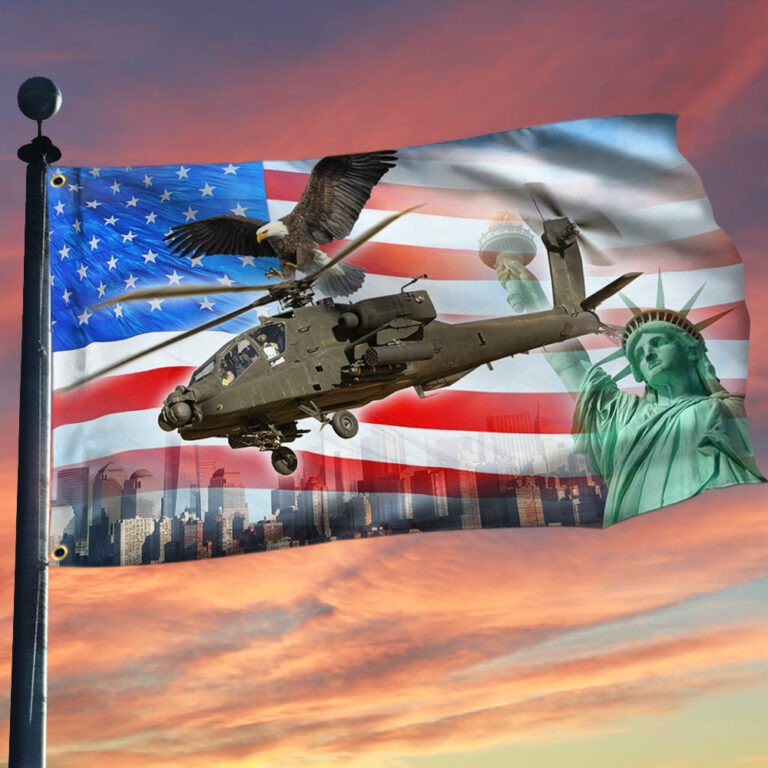 Boeing AH-64 Apache U.S Army Flag United States Military flags ...