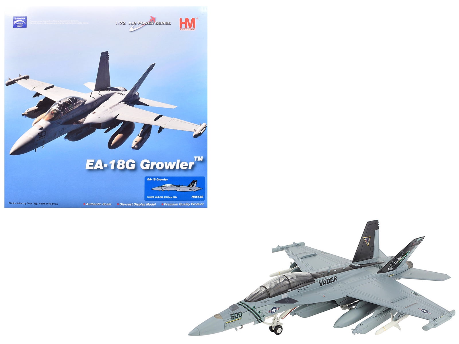 Boeing EA-18 Growler Aircraft "VAQ-209 Star Warriors, AF500 Vader ...