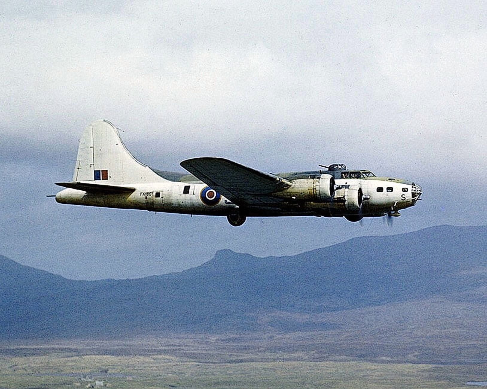 Boeing Flying Fortress Mk IIA Over Hebridean Island - 12x18 Inch ...