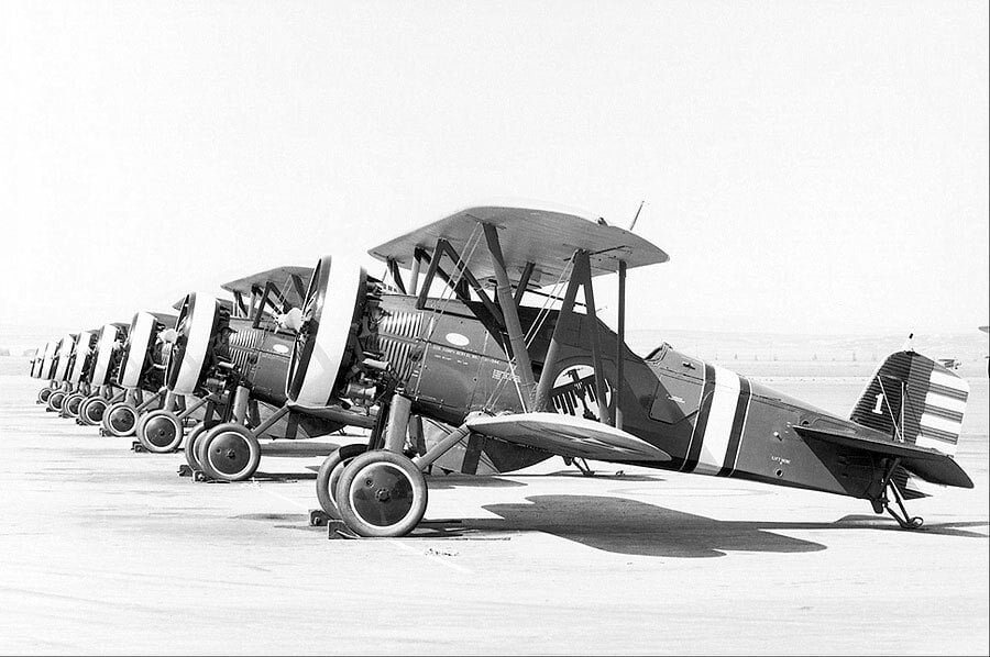 Boeing P-12 Aircraft Flight Line Style - B - 20x30 Inch Glossy ...