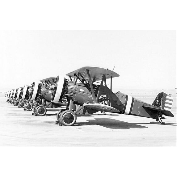 Boeing P-12 Aircraft Flight Line Style - B - 20x30 Inch Glossy ...