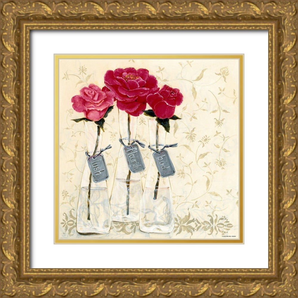 Boem, O. 26x26 Gold Ornate Wood Framed with Double Matting Museum Art ...