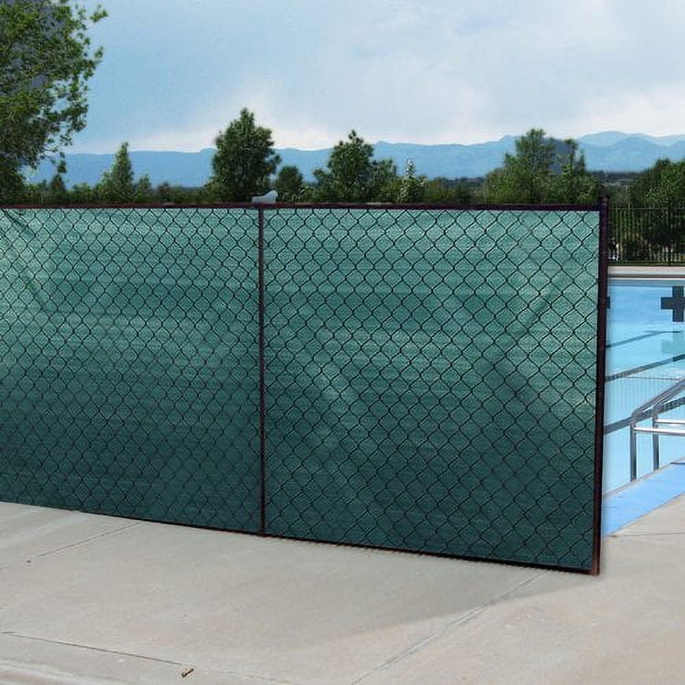 Boen Privacy Fence Netting Green 8' x 50', w/ Woven Eyelets - Walmart.com