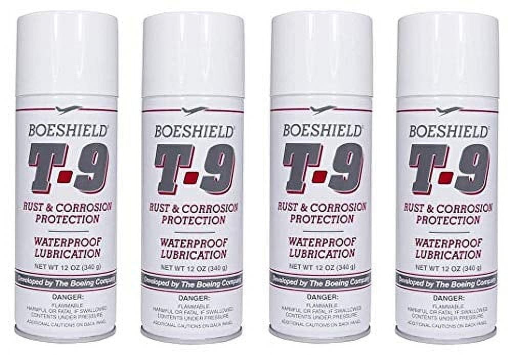 Boeshield T-9 Rust & Corrosion Protection/Inhibitor and Waterproof Lubrication, 12 oz. (4 Pack ...