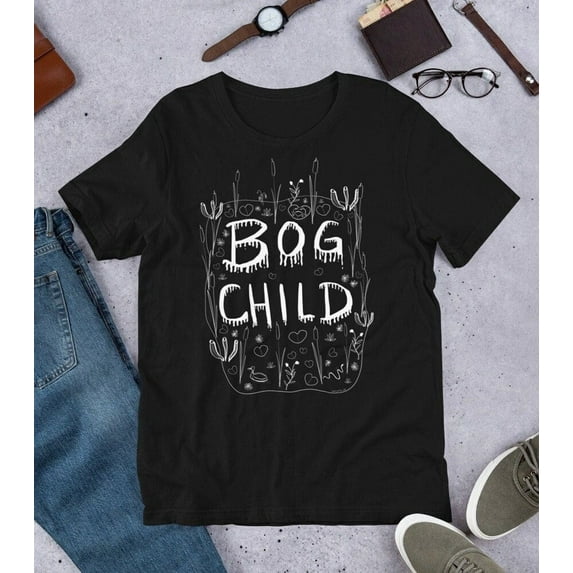 Bog Child Frog Goblincore Folk Art Graphic Unisex T-Shirt for Quirky ...