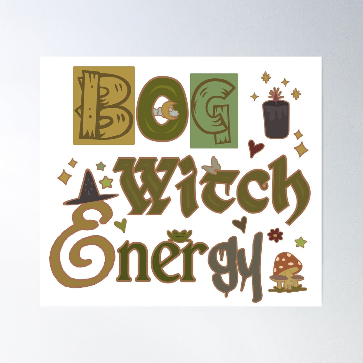 Bog Witch Poster Wall Art, Modern Wall Decor For Living Room Bedroom ...