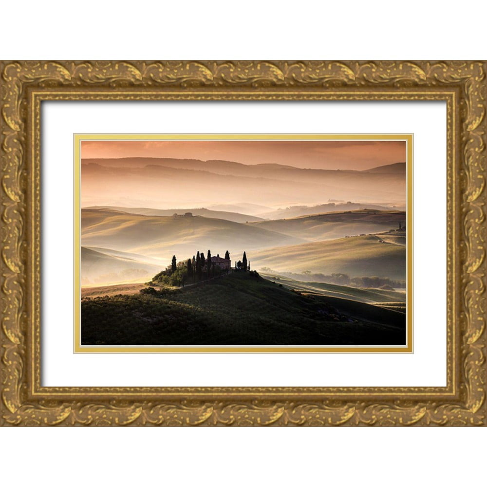 Bogaerts, Sus 14x10 Gold Ornate Wood Framed with Double Matting Museum ...