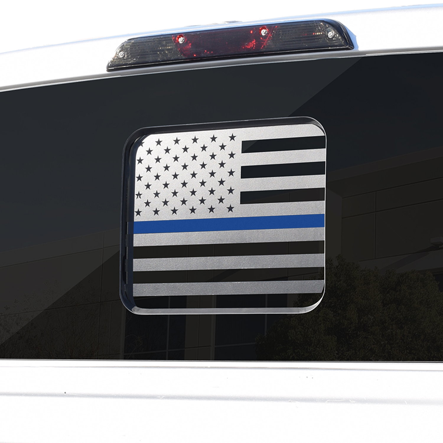 Bogar Tech Designs Rear Middle Window American Flag Vinyl Decal Sticker ...