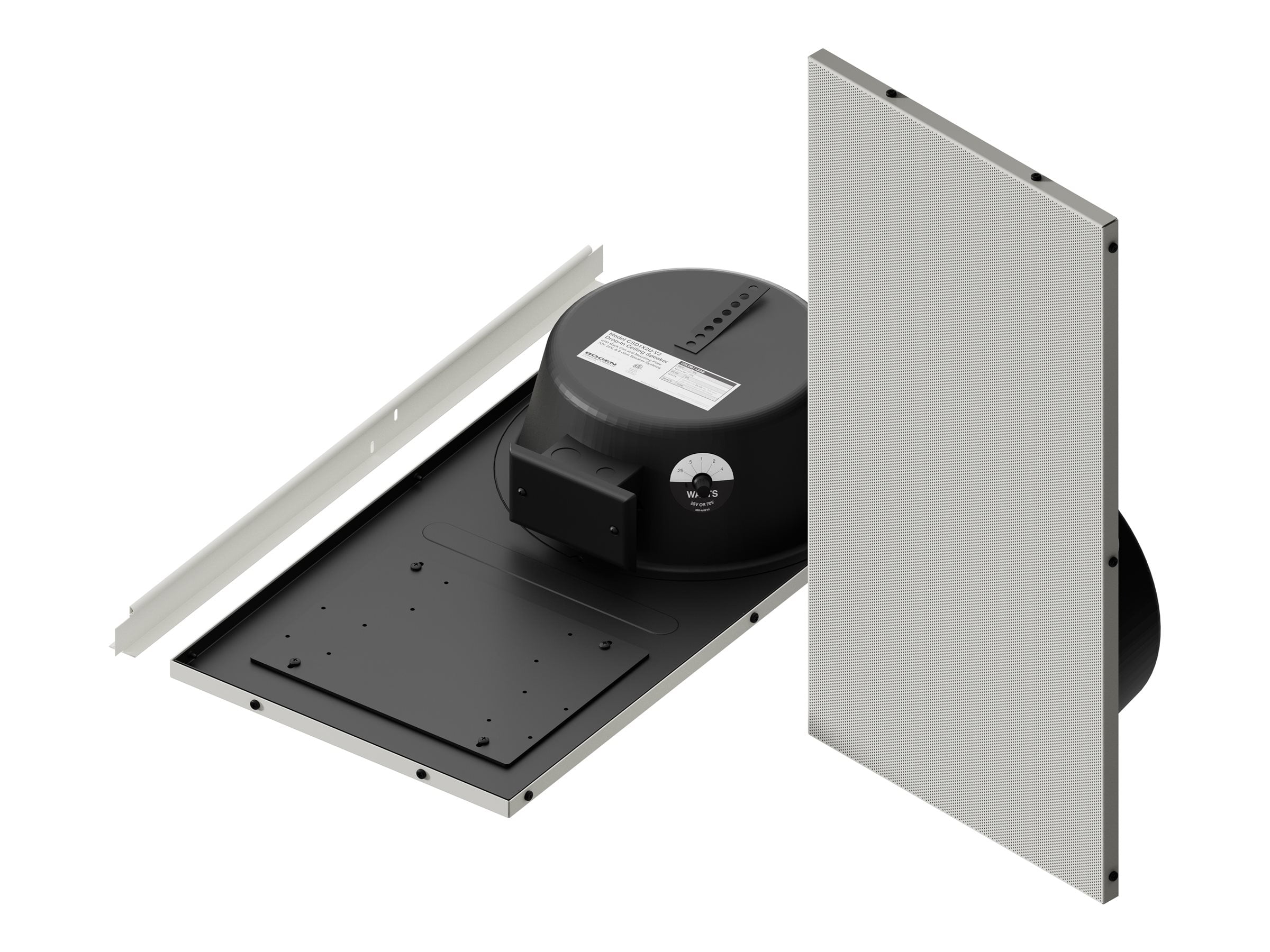 Bogen CSD1X2U-V2 2 Pk 1x2 Drop Ceiling Speaker Bright Wh - Walmart.com