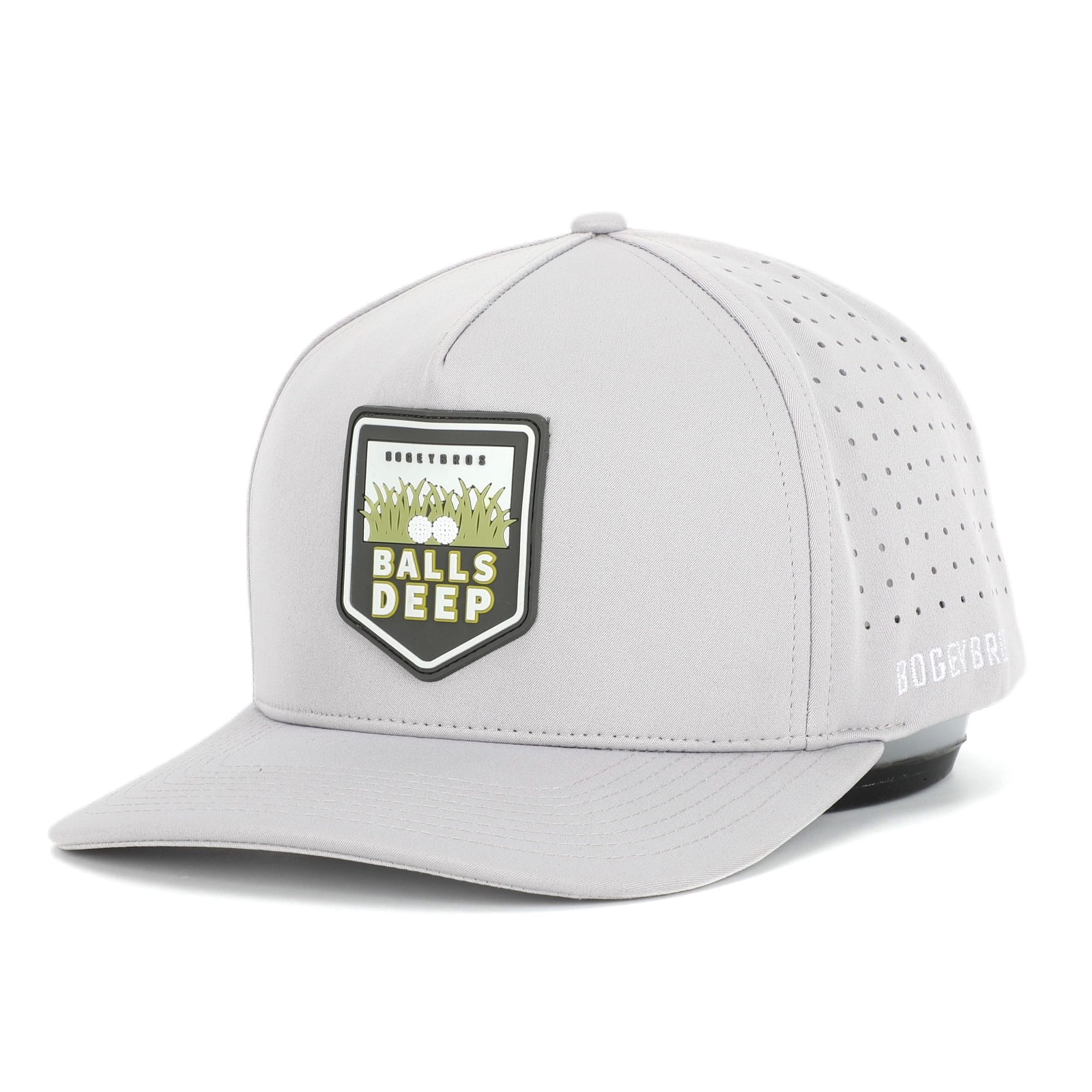 Bogey Bros Golf Balls Deep Performance Hat Gray
