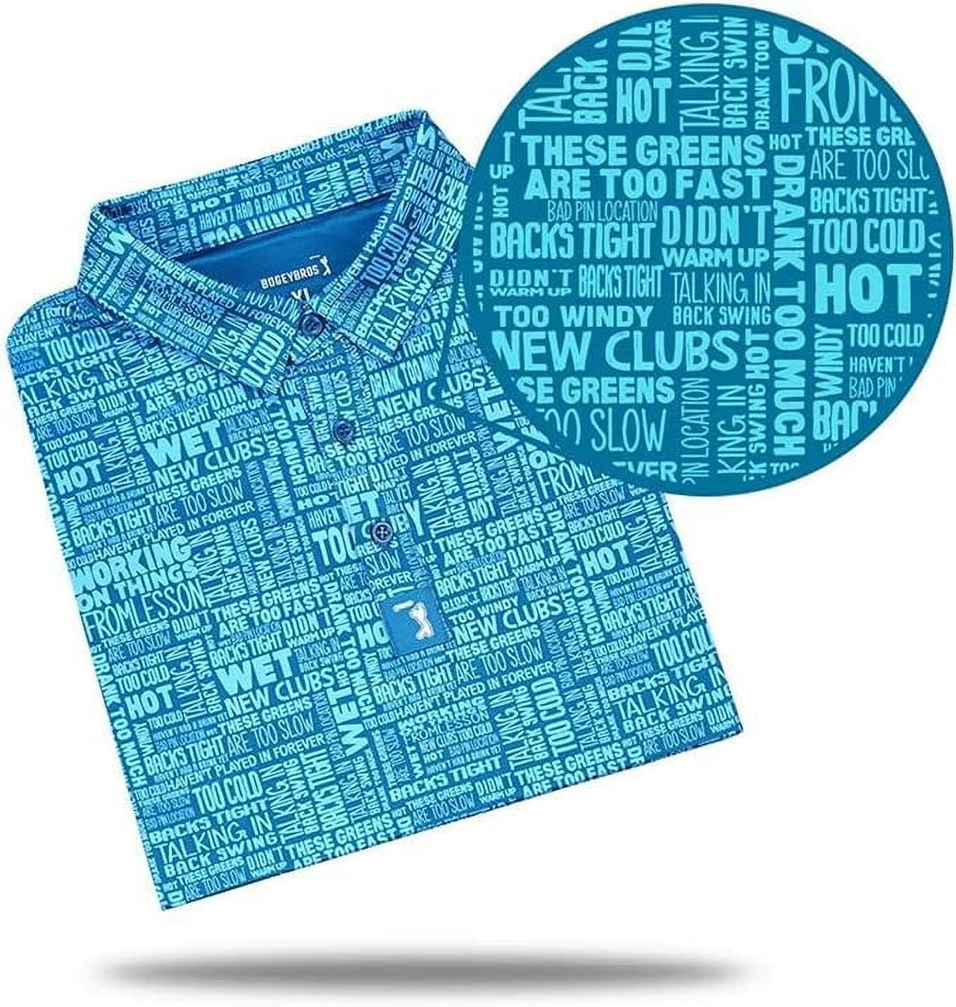 Bogey Bros Men's 4 Way Stretch Short Sleeve Golf Polo Shirt. - Walmart.com