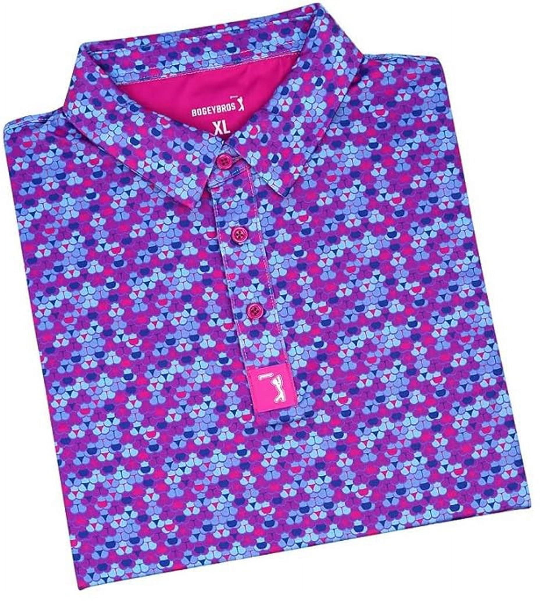 Bogey Bros Men's 4 Way Stretch Short Sleeve Golf Polo Shirt - Walmart.com