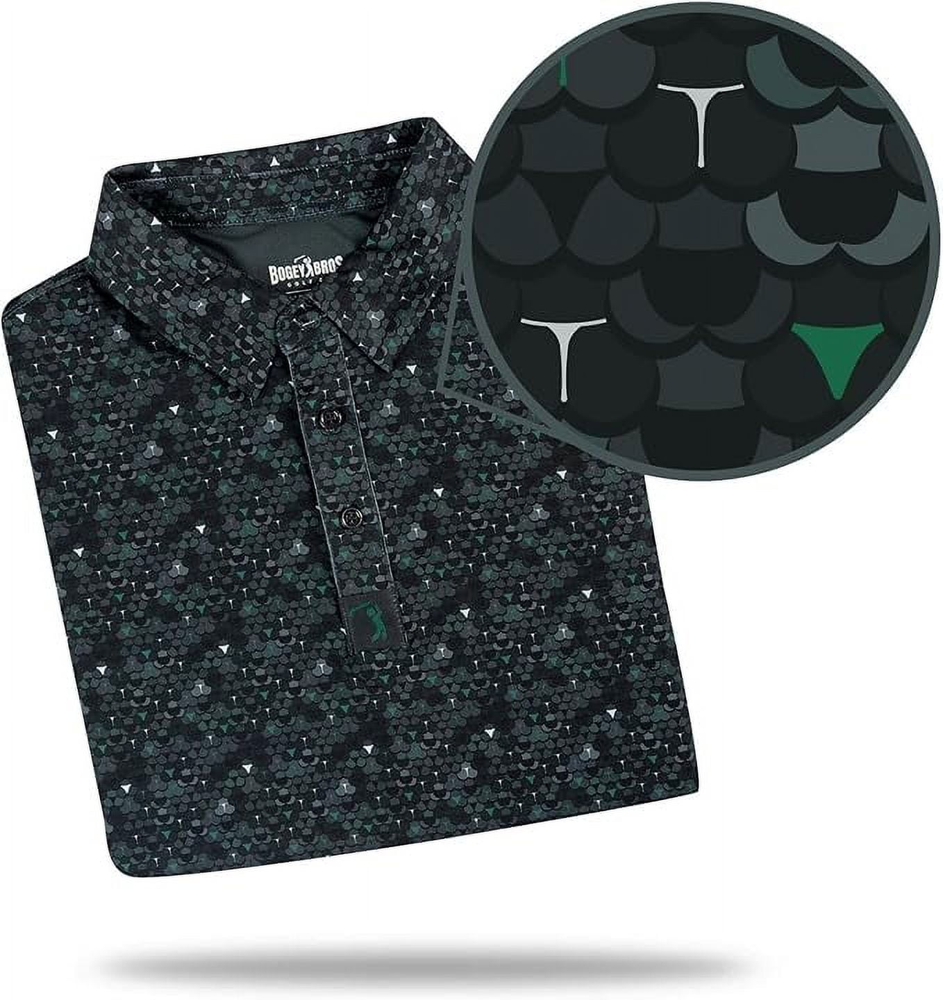 Bogey Bros Men's 4 Way Stretch Short Sleeve Golf Polo Shirt - Walmart.com