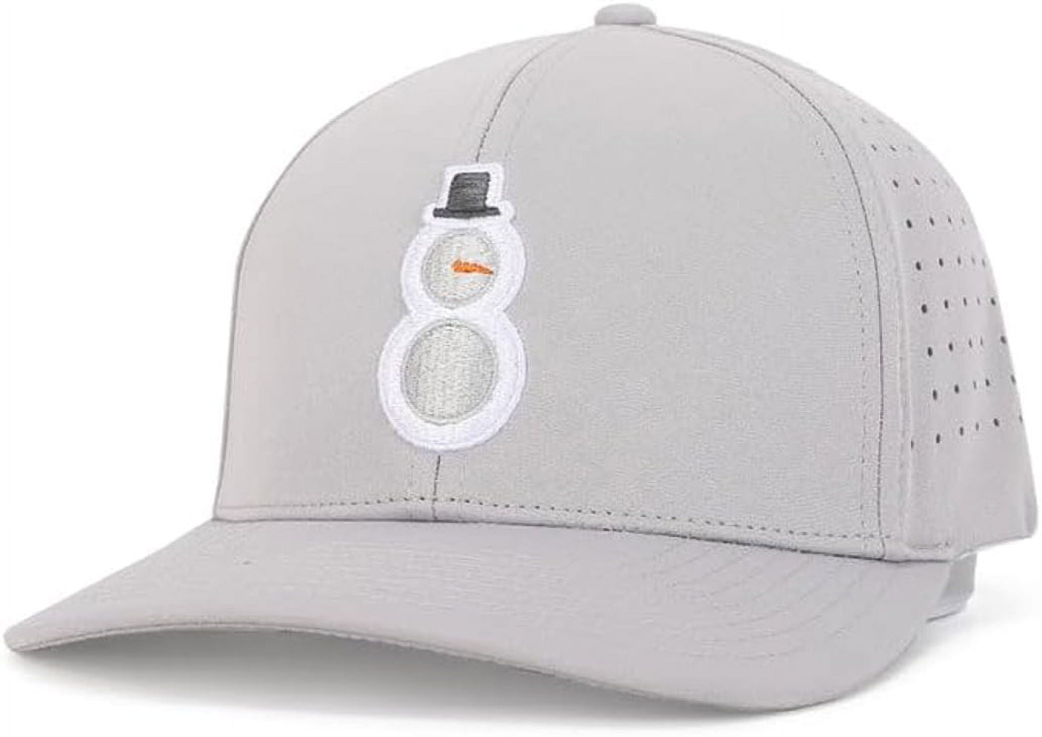 Bogey Bros Men's Golf Bogeyman Performance Stretch Fitted Hat (Snowman ...