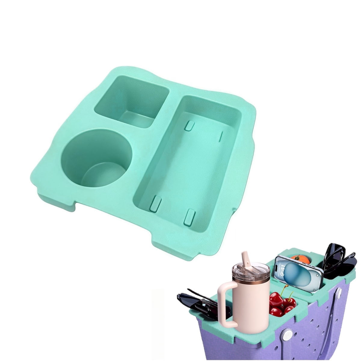Bogg Bag Tray Top Cup Holder & Storage Lid for Bogg Bag Large ...