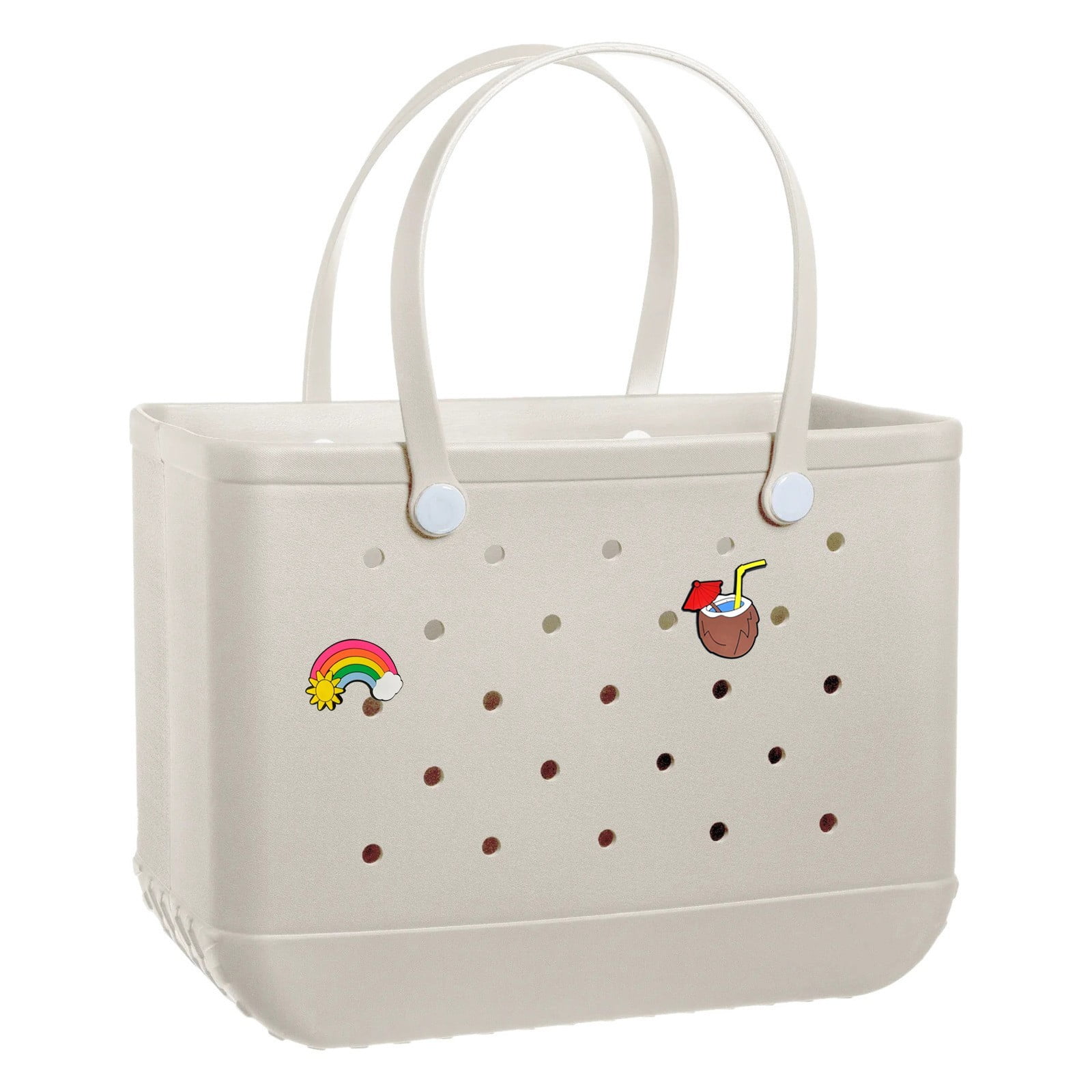14.17*5.12*11.81 Inch Bogg Bag for Beach,Beige - Walmart.com