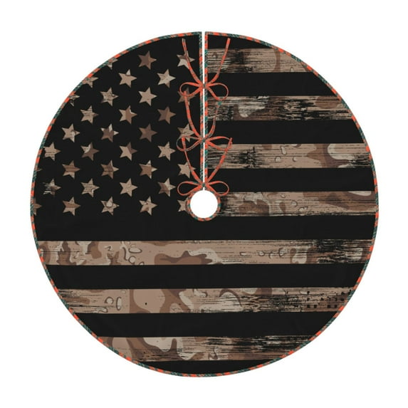 Bogiau American Flag with Desert Camouflage Pattern Christmas Tree ...