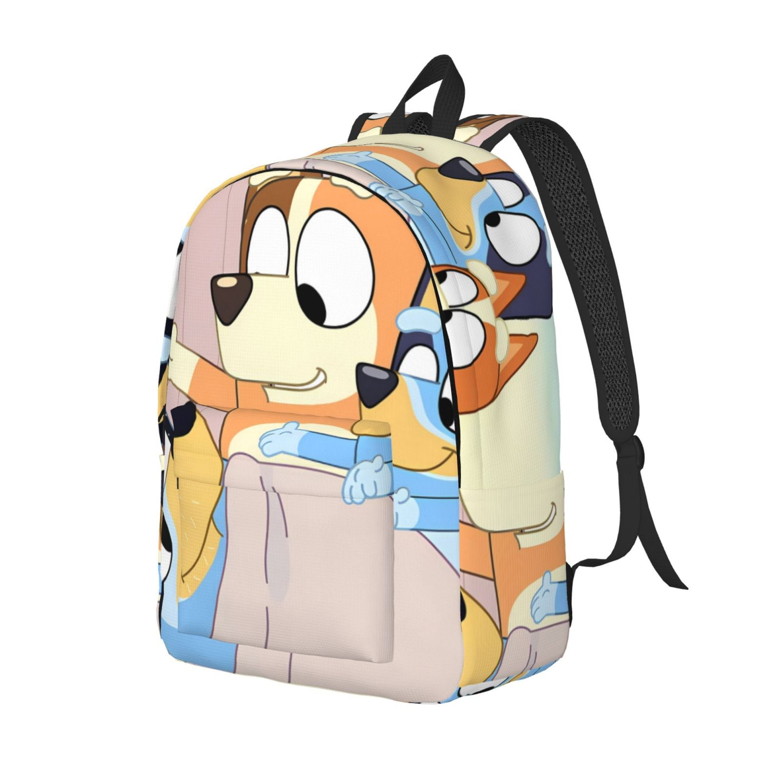 Bogiau Bluey Print Durable Canvas Laptop Backpack - Water-Resistant ...