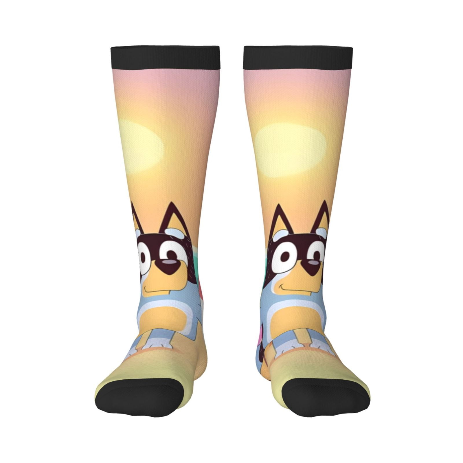 Bogiau Bluey Print Long Socks,Novelty Design Socks Gift for Men and ...