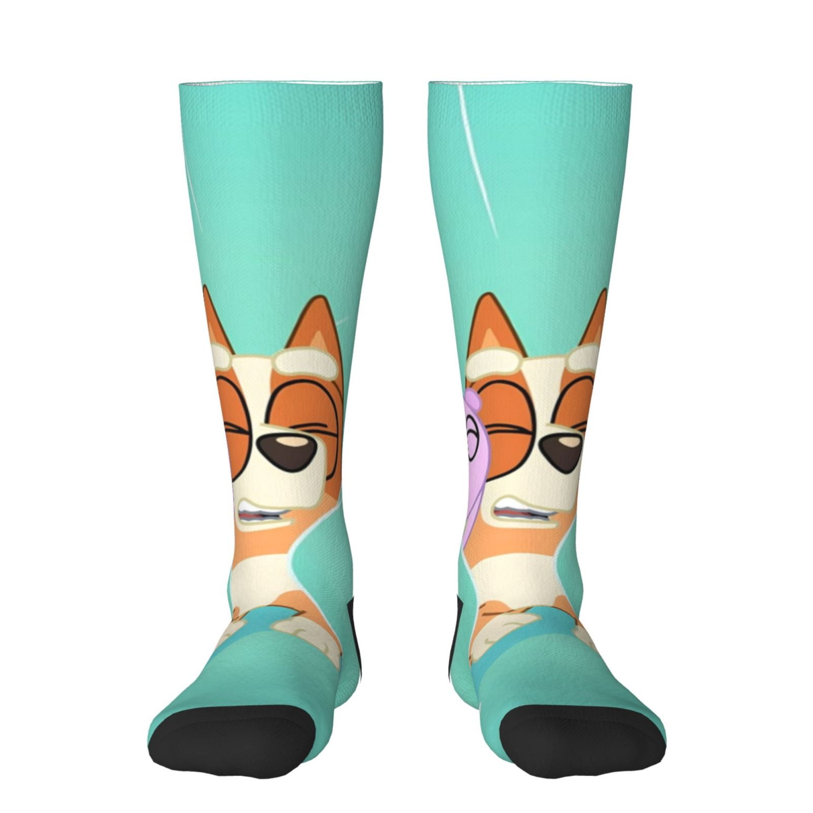 Bogiau Bluey Print Long Socks,Novelty Design Socks Gift for Men and ...