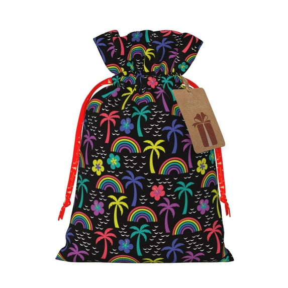 Bogiau Colorful Palms Pattern Christmas Gift Bags ,Party Gift Bag ...