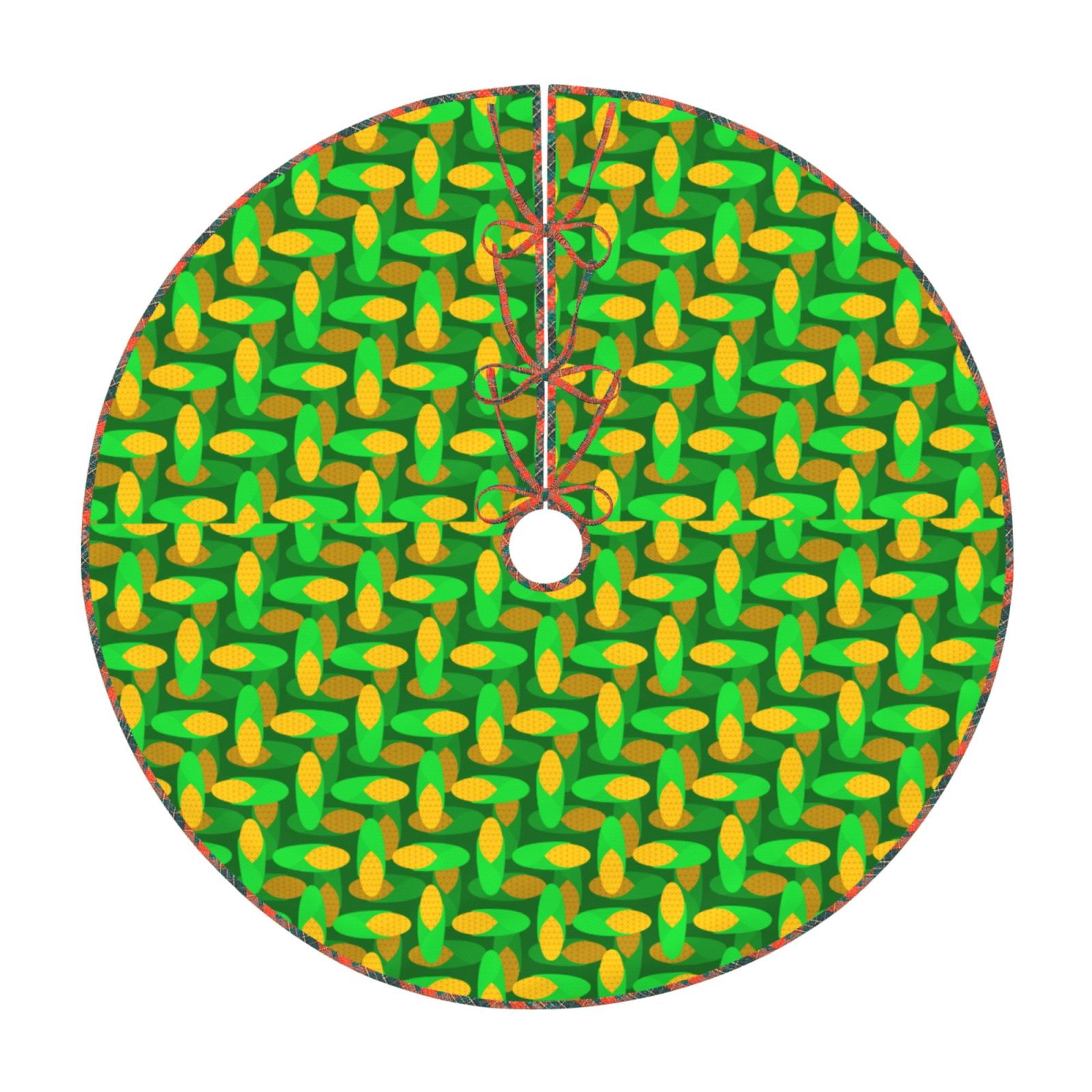 Bogiau Corn 4 Pattern Christmas Tree Skirt with Ties , Christmas Tree ...