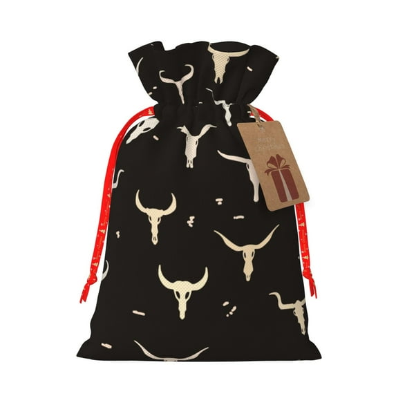 Bogiau Cow Skulls Pattern Christmas Gift Bags ,Party Gift Bag ...